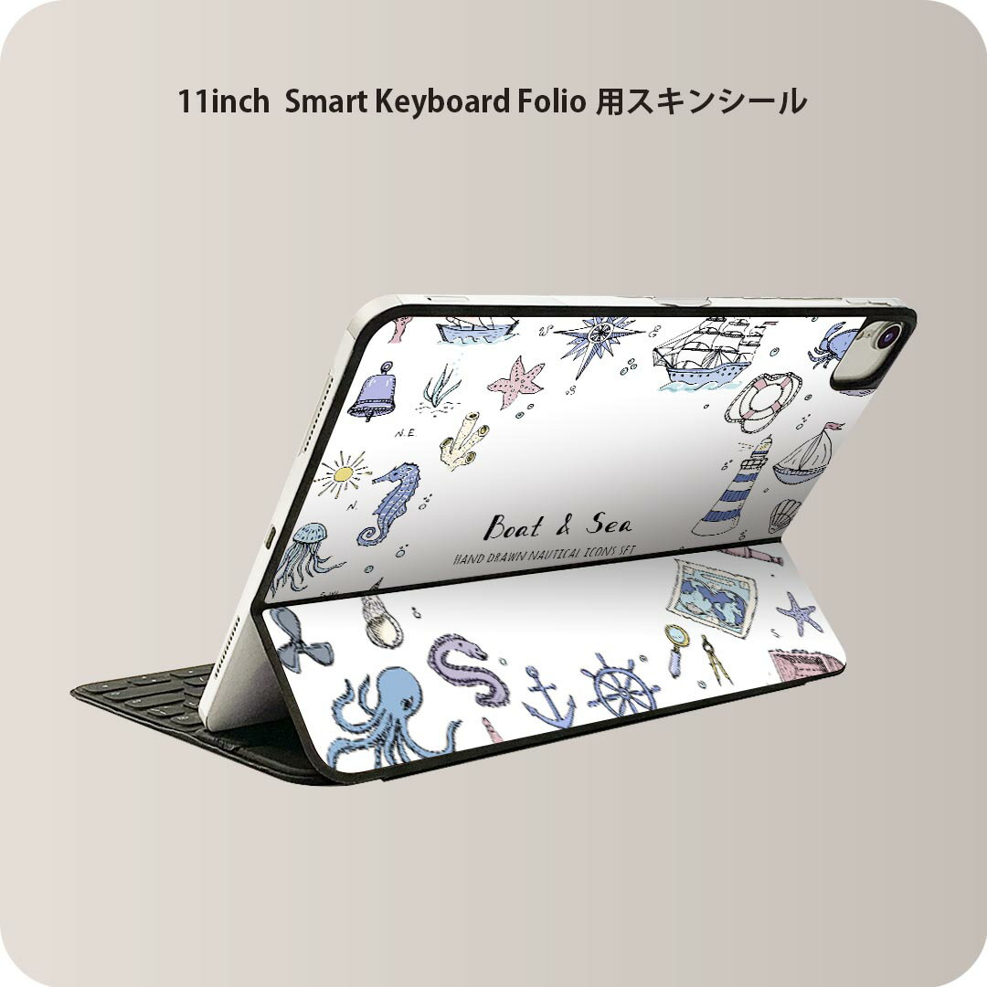商品特徴・貼るだけでおしゃれに簡単着せ替え、iPad 11inch用 Smart Keyboard Folio 全面デザインスキンシール！・高精細プリントで写真と遜色がない仕上がり！・ちょっとしたすり傷から端末を保護！・「裸で持つ派」の人に...