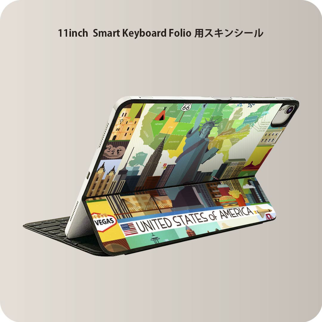 商品特徴・貼るだけでおしゃれに簡単着せ替え、iPad 11inch用 Smart Keyboard Folio 全面デザインスキンシール！・高精細プリントで写真と遜色がない仕上がり！・ちょっとしたすり傷から端末を保護！・「裸で持つ派」の人に...
