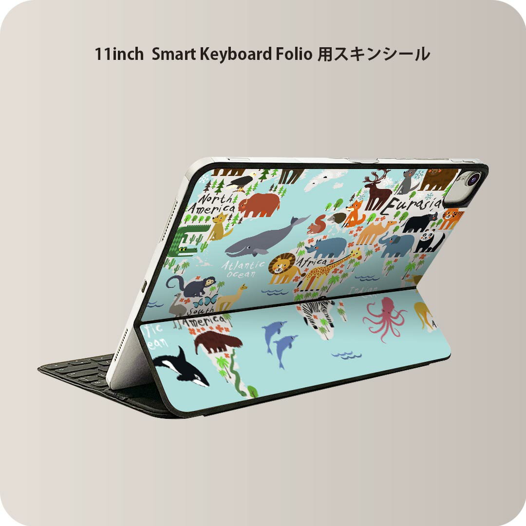 商品特徴・貼るだけでおしゃれに簡単着せ替え、iPad 11inch用 Smart Keyboard Folio 全面デザインスキンシール！・高精細プリントで写真と遜色がない仕上がり！・ちょっとしたすり傷から端末を保護！・「裸で持つ派」の人に...