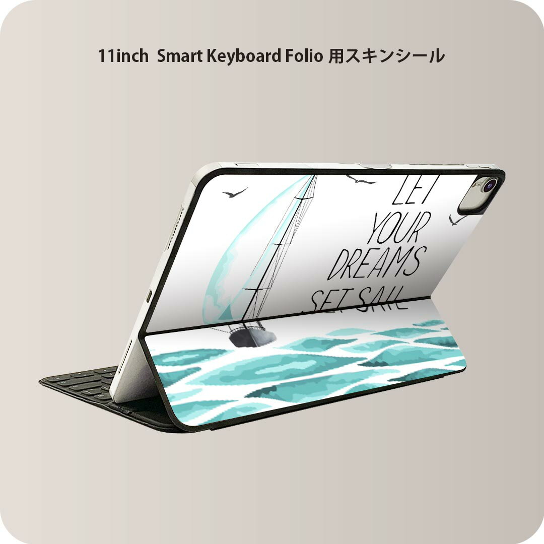 商品特徴・貼るだけでおしゃれに簡単着せ替え、iPad 11inch用 Smart Keyboard Folio 全面デザインスキンシール！・高精細プリントで写真と遜色がない仕上がり！・ちょっとしたすり傷から端末を保護！・「裸で持つ派」の人に...