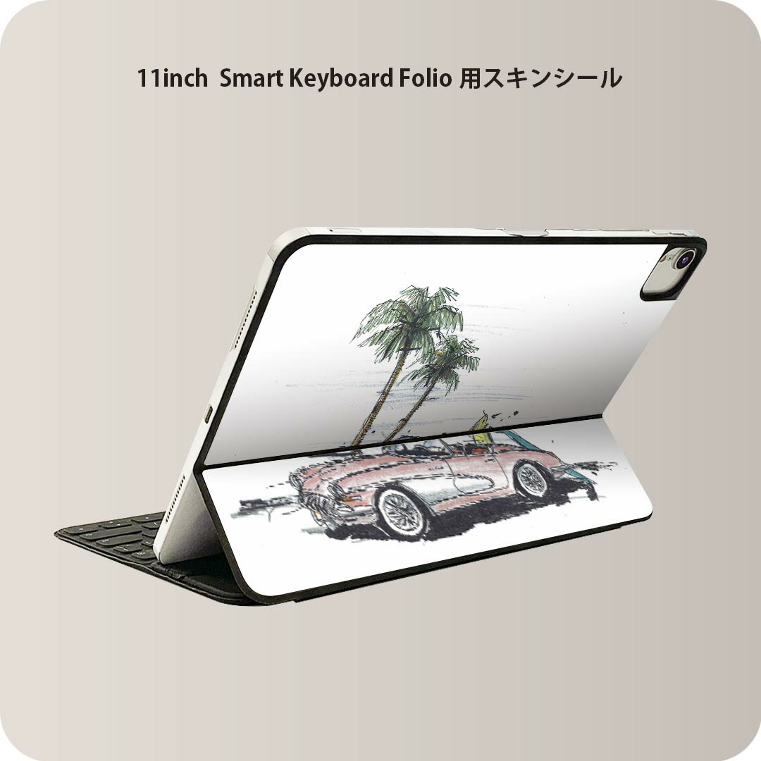 商品特徴・貼るだけでおしゃれに簡単着せ替え、iPad 11inch用 Smart Keyboard Folio 全面デザインスキンシール！・高精細プリントで写真と遜色がない仕上がり！・ちょっとしたすり傷から端末を保護！・「裸で持つ派」の人に...
