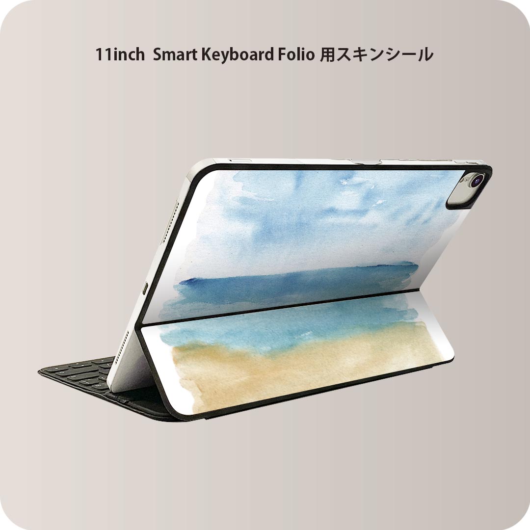 商品特徴・貼るだけでおしゃれに簡単着せ替え、iPad 11inch用 Smart Keyboard Folio 全面デザインスキンシール！・高精細プリントで写真と遜色がない仕上がり！・ちょっとしたすり傷から端末を保護！・「裸で持つ派」の人に...