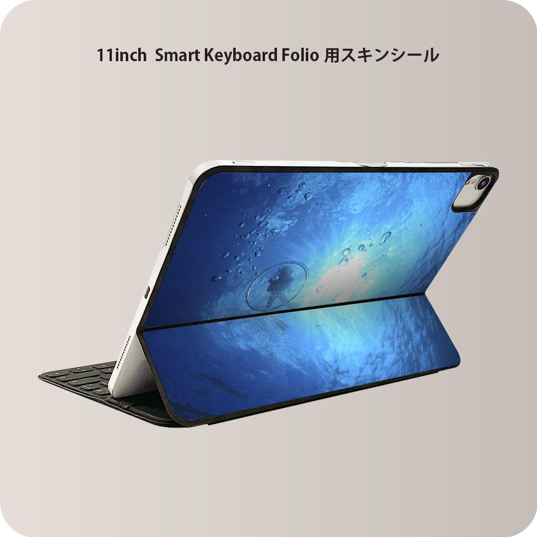 商品特徴・貼るだけでおしゃれに簡単着せ替え、iPad 11inch用 Smart Keyboard Folio 全面デザインスキンシール！・高精細プリントで写真と遜色がない仕上がり！・ちょっとしたすり傷から端末を保護！・「裸で持つ派」の人に...