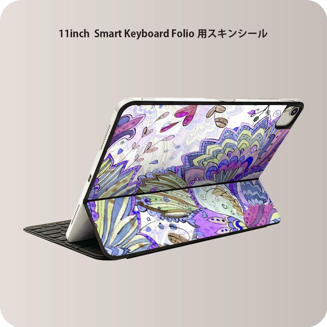 商品特徴・貼るだけでおしゃれに簡単着せ替え、iPad 11inch用 Smart Keyboard Folio 全面デザインスキンシール！・高精細プリントで写真と遜色がない仕上がり！・ちょっとしたすり傷から端末を保護！・「裸で持つ派」の人に...