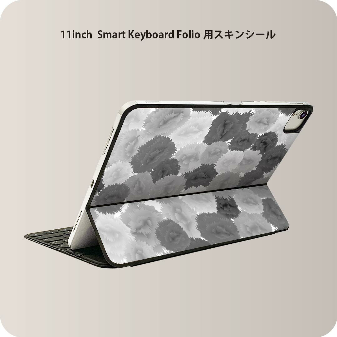 商品特徴・貼るだけでおしゃれに簡単着せ替え、iPad 11inch用 Smart Keyboard Folio 全面デザインスキンシール！・高精細プリントで写真と遜色がない仕上がり！・ちょっとしたすり傷から端末を保護！・「裸で持つ派」の人に...