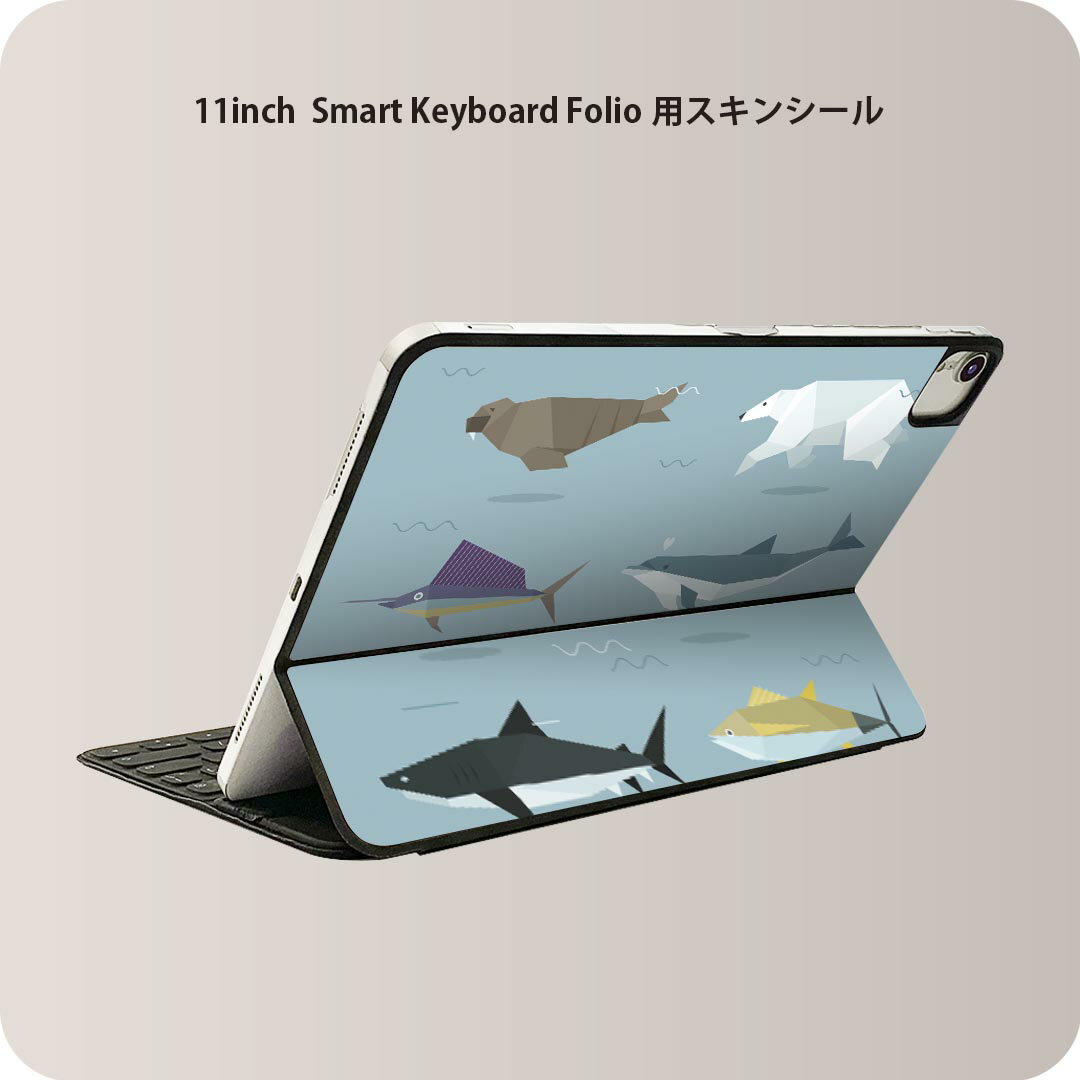 商品特徴・貼るだけでおしゃれに簡単着せ替え、iPad 11inch用 Smart Keyboard Folio 全面デザインスキンシール！・高精細プリントで写真と遜色がない仕上がり！・ちょっとしたすり傷から端末を保護！・「裸で持つ派」の人に...