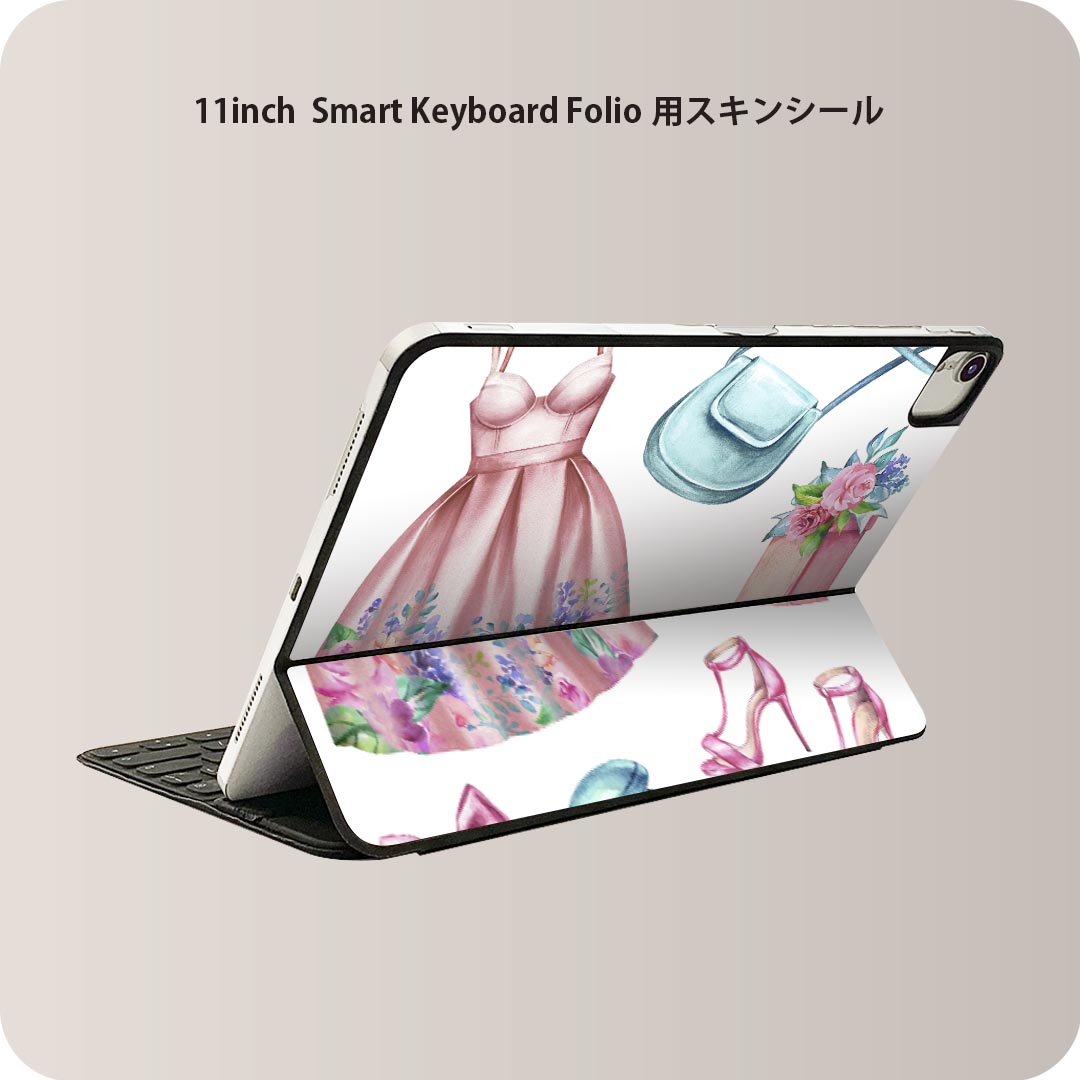 商品特徴・貼るだけでおしゃれに簡単着せ替え、iPad 11inch用 Smart Keyboard Folio 全面デザインスキンシール！・高精細プリントで写真と遜色がない仕上がり！・ちょっとしたすり傷から端末を保護！・「裸で持つ派」の人に...