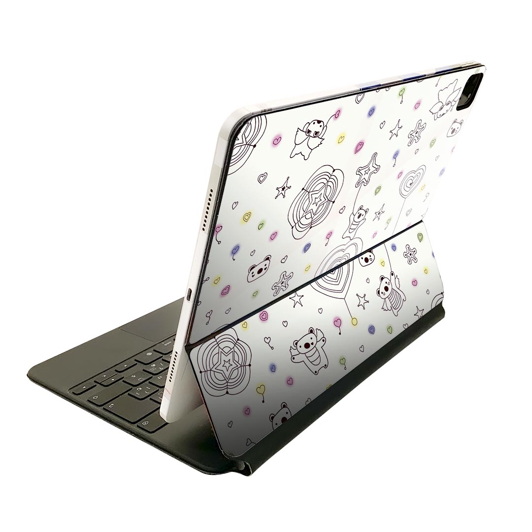 商品特徴・貼るだけでおしゃれに簡単着せ替え、Magic Keyboard 全面デザインスキンシール！・高精細プリントで写真と遜色がない仕上がり！・ちょっとしたすり傷から端末を保護！・「裸で持つ派」の人にはもちろん、お手持ちのクリアケース付け...