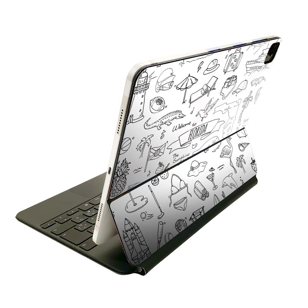 商品特徴・貼るだけでおしゃれに簡単着せ替え、Magic Keyboard 全面デザインスキンシール！・高精細プリントで写真と遜色がない仕上がり！・ちょっとしたすり傷から端末を保護！・「裸で持つ派」の人にはもちろん、お手持ちのクリアケース付け...