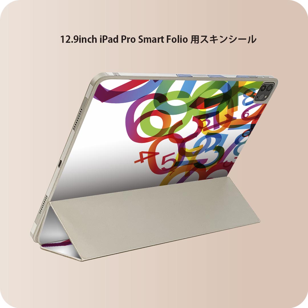 商品特徴・貼るだけでおしゃれに簡単着せ替え、iPad Smart Folio 用 12.9インチ 全面デザインスキンシール！・高精細プリントで写真と遜色がない仕上がり！・ちょっとしたすり傷から端末を保護！・「裸で持つ派」の人にはもちろん、お...