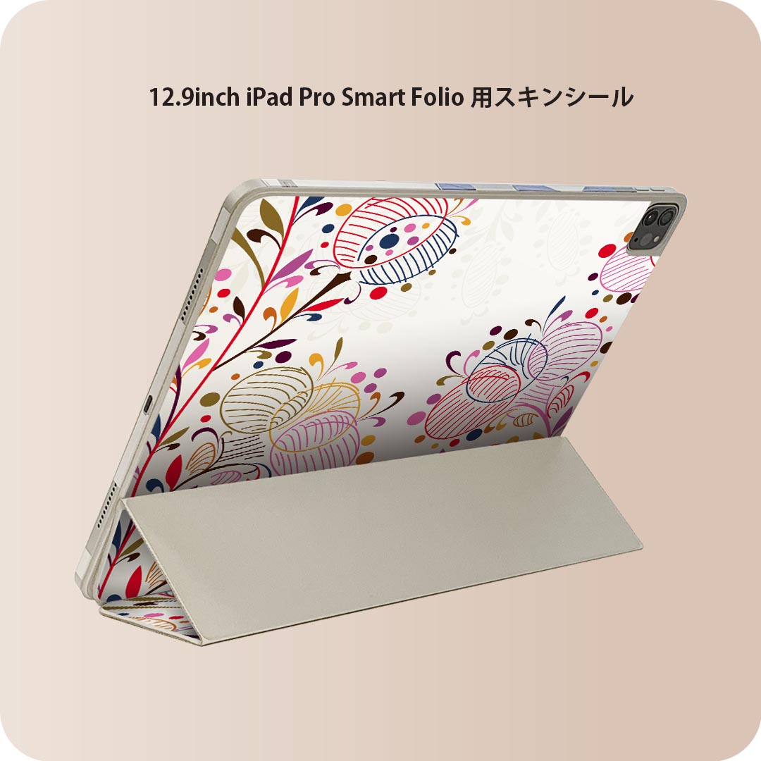 商品特徴・貼るだけでおしゃれに簡単着せ替え、iPad Smart Folio 用 12.9インチ 全面デザインスキンシール！・高精細プリントで写真と遜色がない仕上がり！・ちょっとしたすり傷から端末を保護！・「裸で持つ派」の人にはもちろん、お...