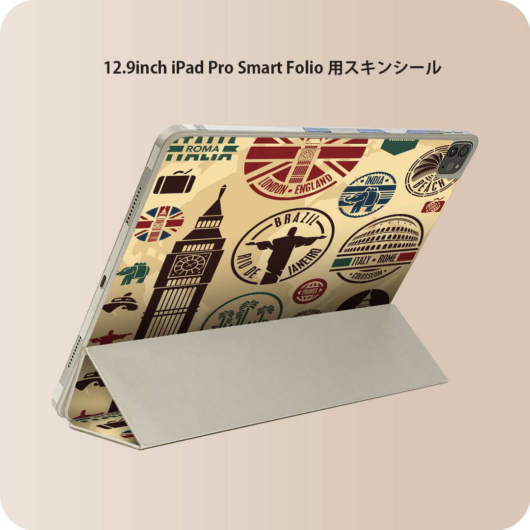 商品特徴・貼るだけでおしゃれに簡単着せ替え、iPad Smart Folio 用 12.9インチ 全面デザインスキンシール！・高精細プリントで写真と遜色がない仕上がり！・ちょっとしたすり傷から端末を保護！・「裸で持つ派」の人にはもちろん、お...