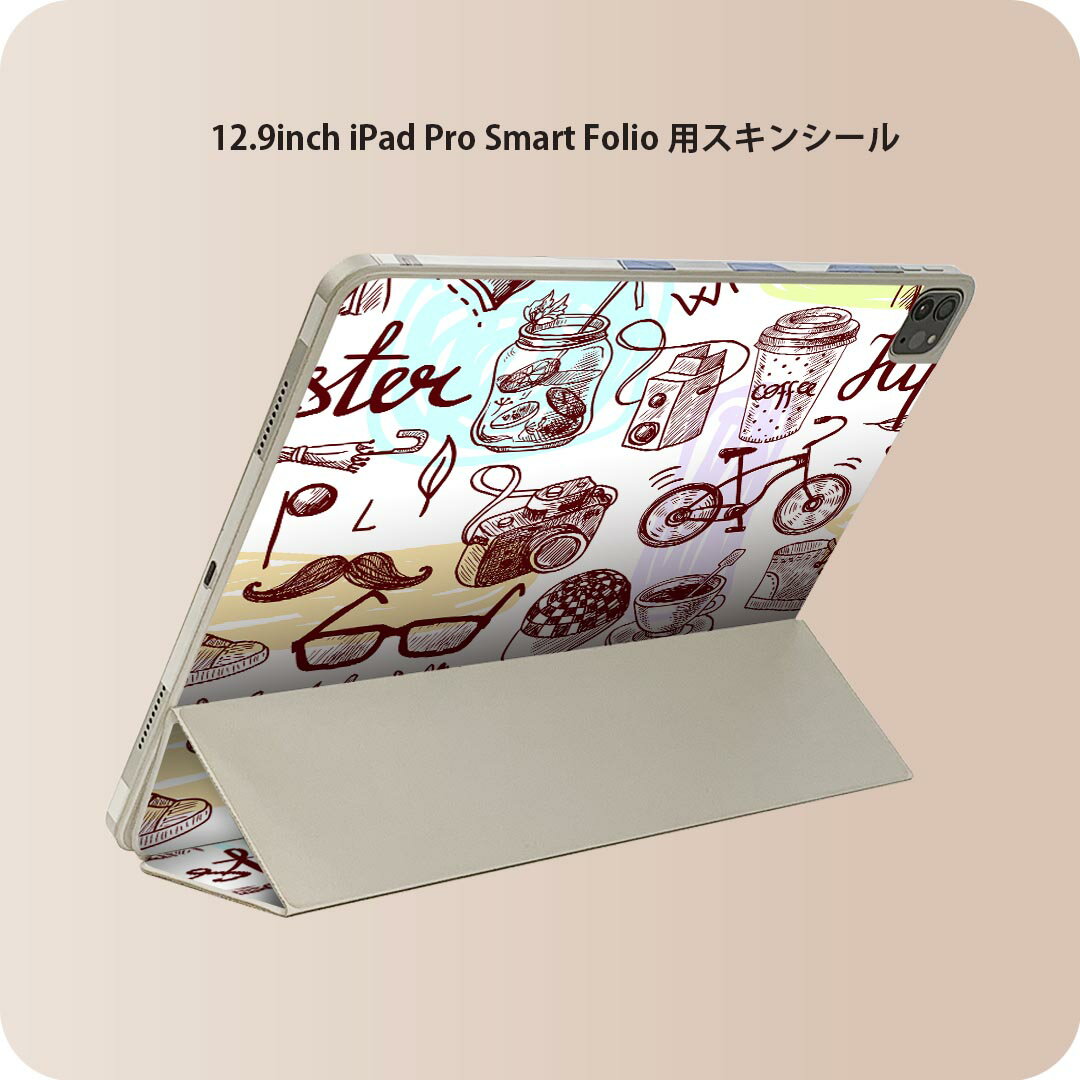 商品特徴・貼るだけでおしゃれに簡単着せ替え、iPad Smart Folio 用 12.9インチ 全面デザインスキンシール！・高精細プリントで写真と遜色がない仕上がり！・ちょっとしたすり傷から端末を保護！・「裸で持つ派」の人にはもちろん、お...