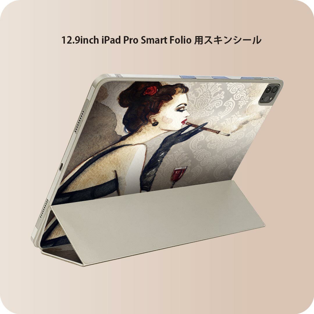 商品特徴・貼るだけでおしゃれに簡単着せ替え、iPad Smart Folio 用 12.9インチ 全面デザインスキンシール！・高精細プリントで写真と遜色がない仕上がり！・ちょっとしたすり傷から端末を保護！・「裸で持つ派」の人にはもちろん、お...