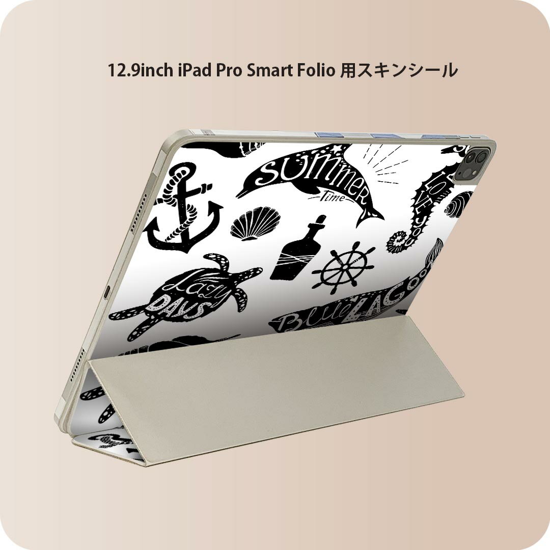 商品特徴・貼るだけでおしゃれに簡単着せ替え、iPad Smart Folio 用 12.9インチ 全面デザインスキンシール！・高精細プリントで写真と遜色がない仕上がり！・ちょっとしたすり傷から端末を保護！・「裸で持つ派」の人にはもちろん、お...