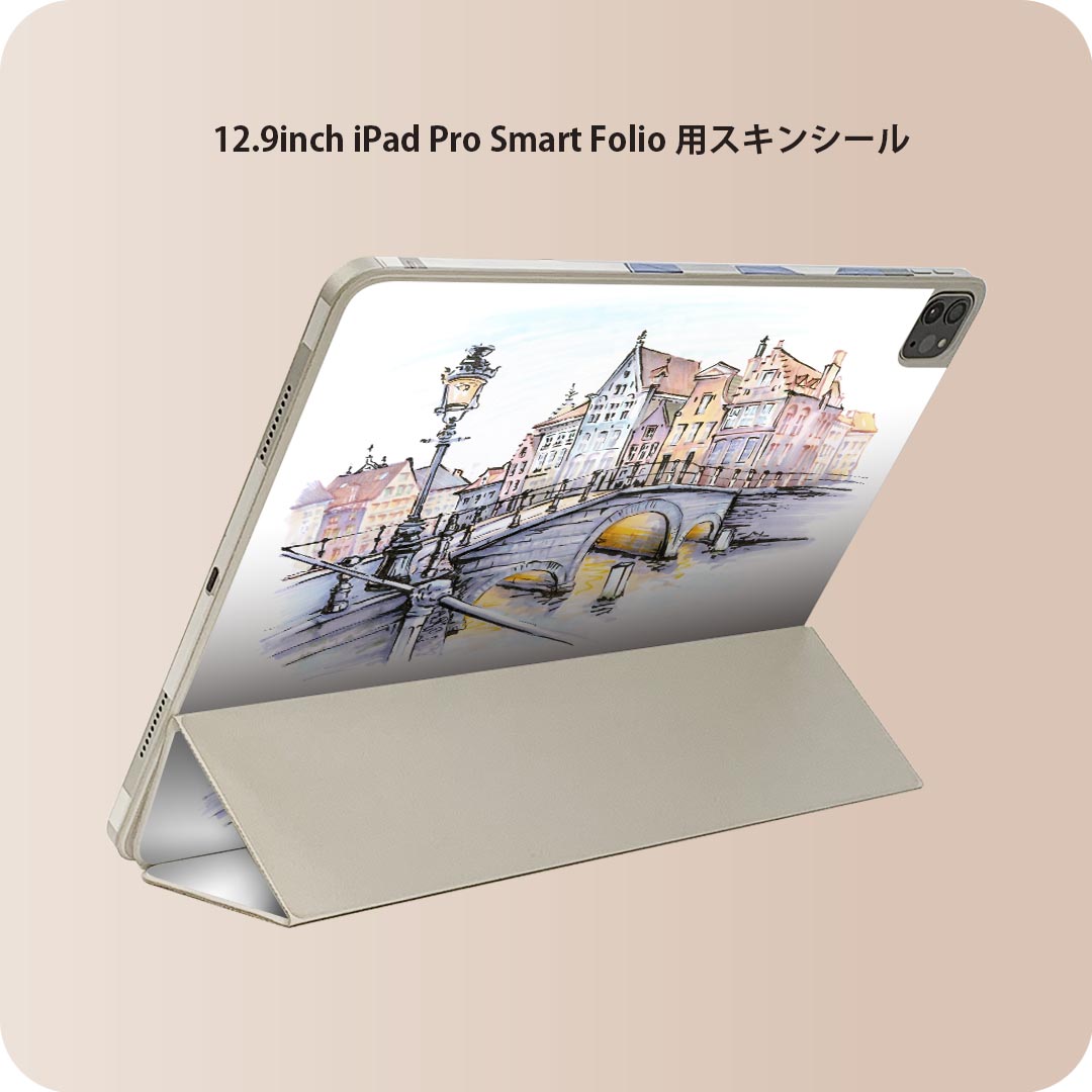 商品特徴・貼るだけでおしゃれに簡単着せ替え、iPad Smart Folio 用 12.9インチ 全面デザインスキンシール！・高精細プリントで写真と遜色がない仕上がり！・ちょっとしたすり傷から端末を保護！・「裸で持つ派」の人にはもちろん、お...