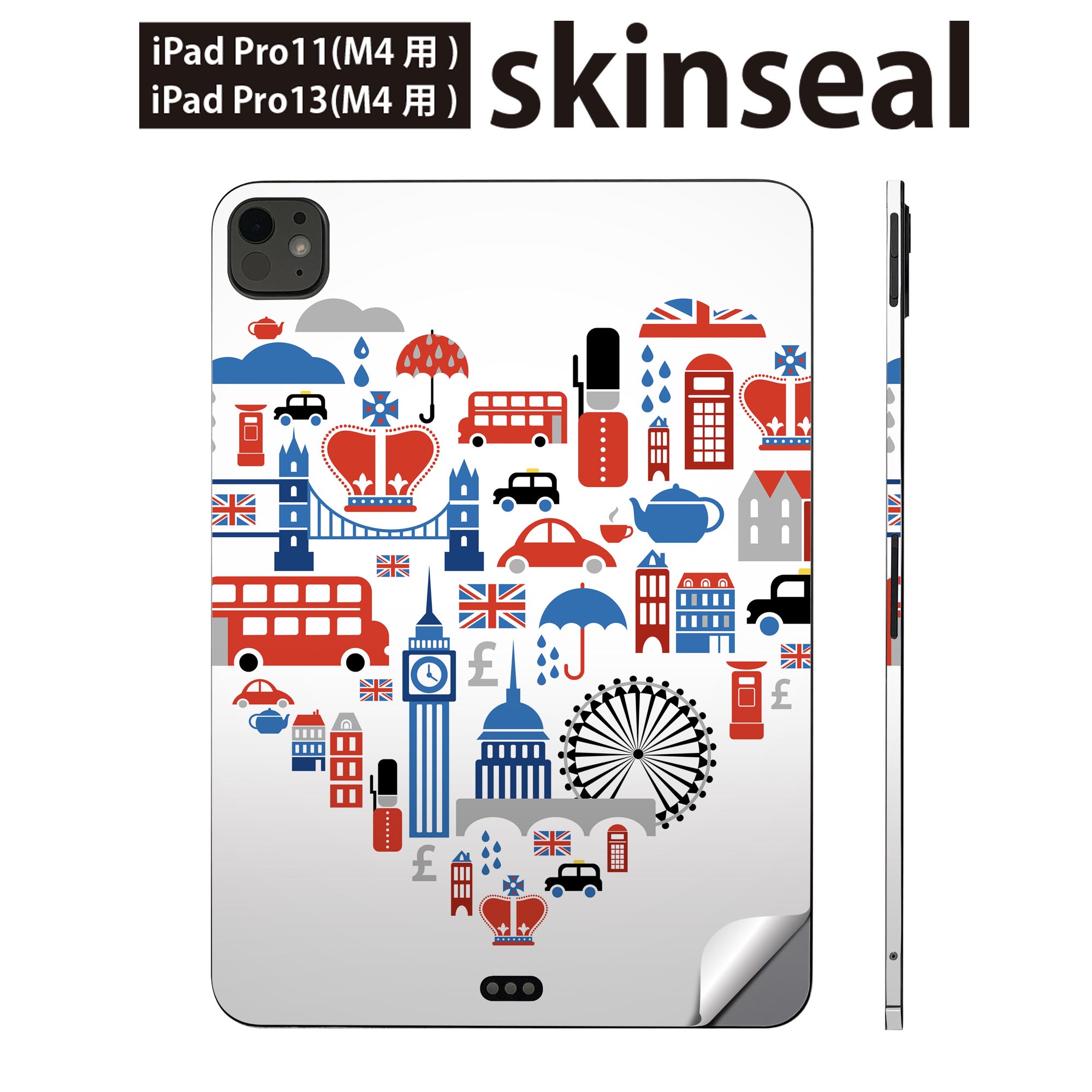 商品特徴・貼るだけでかんたん着せ替え、iPadpro11・13専用デザインスキンシール・高精細プリントで写真と遜色のない仕上がり！半光沢シートでしっとりツヤのある表現力・ちょっとしたすり傷からMacBook本体を保護・接着部はエアフリー素材...