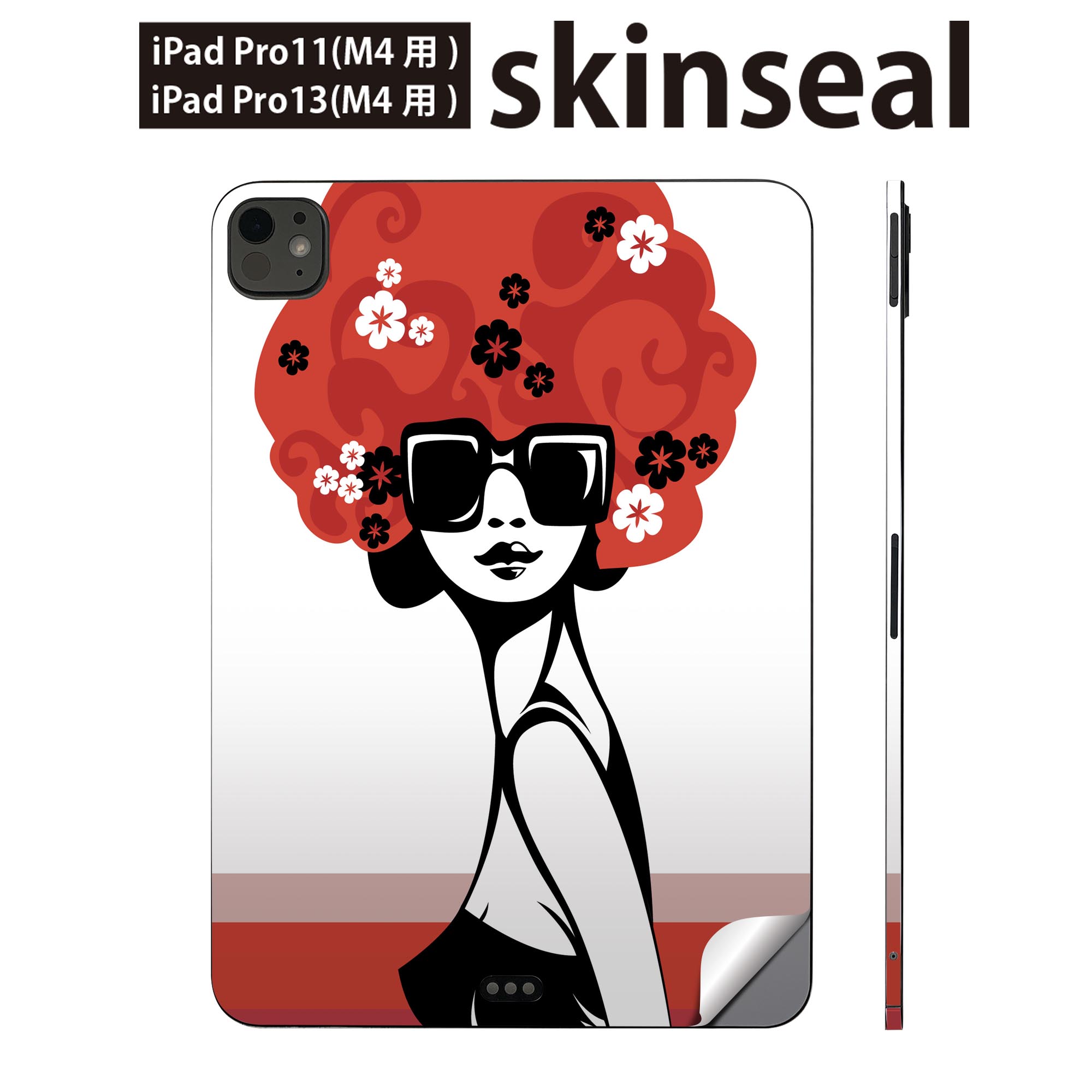 商品特徴・貼るだけでかんたん着せ替え、iPadpro11・13専用デザインスキンシール・高精細プリントで写真と遜色のない仕上がり！半光沢シートでしっとりツヤのある表現力・ちょっとしたすり傷からMacBook本体を保護・接着部はエアフリー素材...