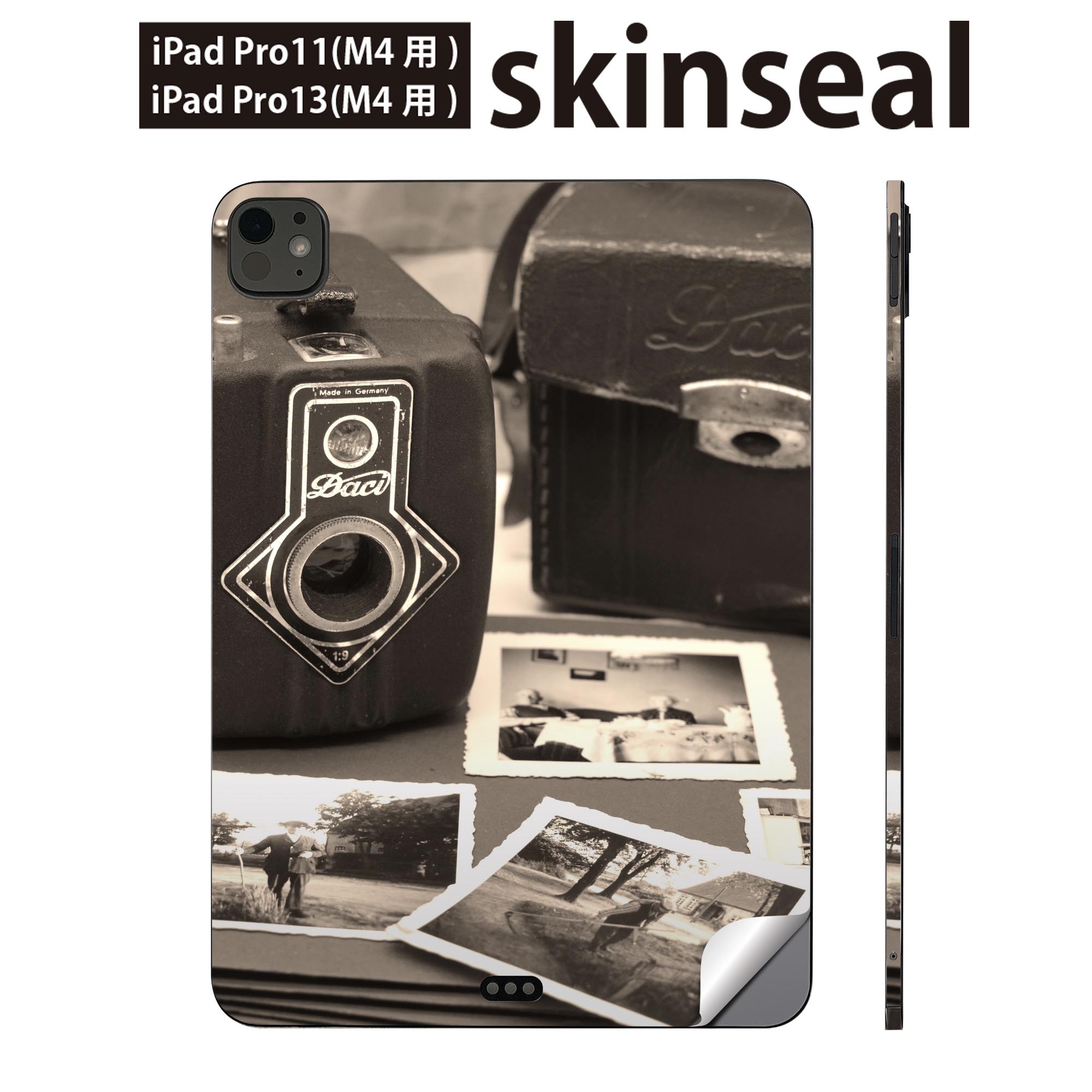 商品特徴・貼るだけでかんたん着せ替え、iPadpro11・13専用デザインスキンシール・高精細プリントで写真と遜色のない仕上がり！半光沢シートでしっとりツヤのある表現力・ちょっとしたすり傷からMacBook本体を保護・接着部はエアフリー素材...