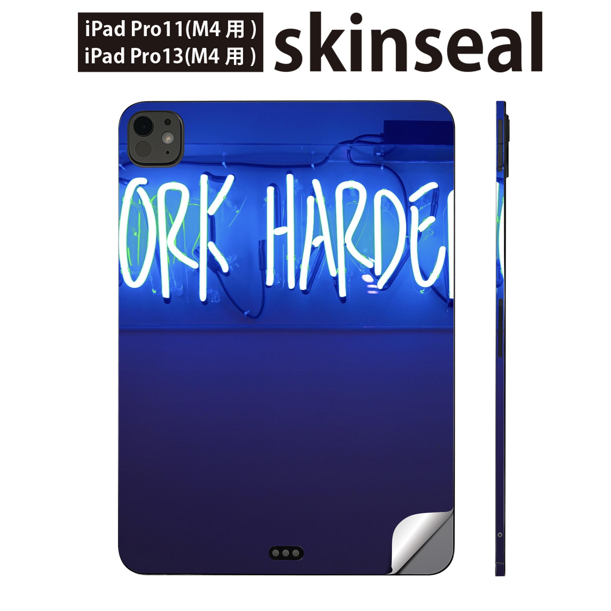 商品特徴・貼るだけでかんたん着せ替え、iPadpro11・13専用デザインスキンシール・高精細プリントで写真と遜色のない仕上がり！半光沢シートでしっとりツヤのある表現力・ちょっとしたすり傷からMacBook本体を保護・接着部はエアフリー素材...