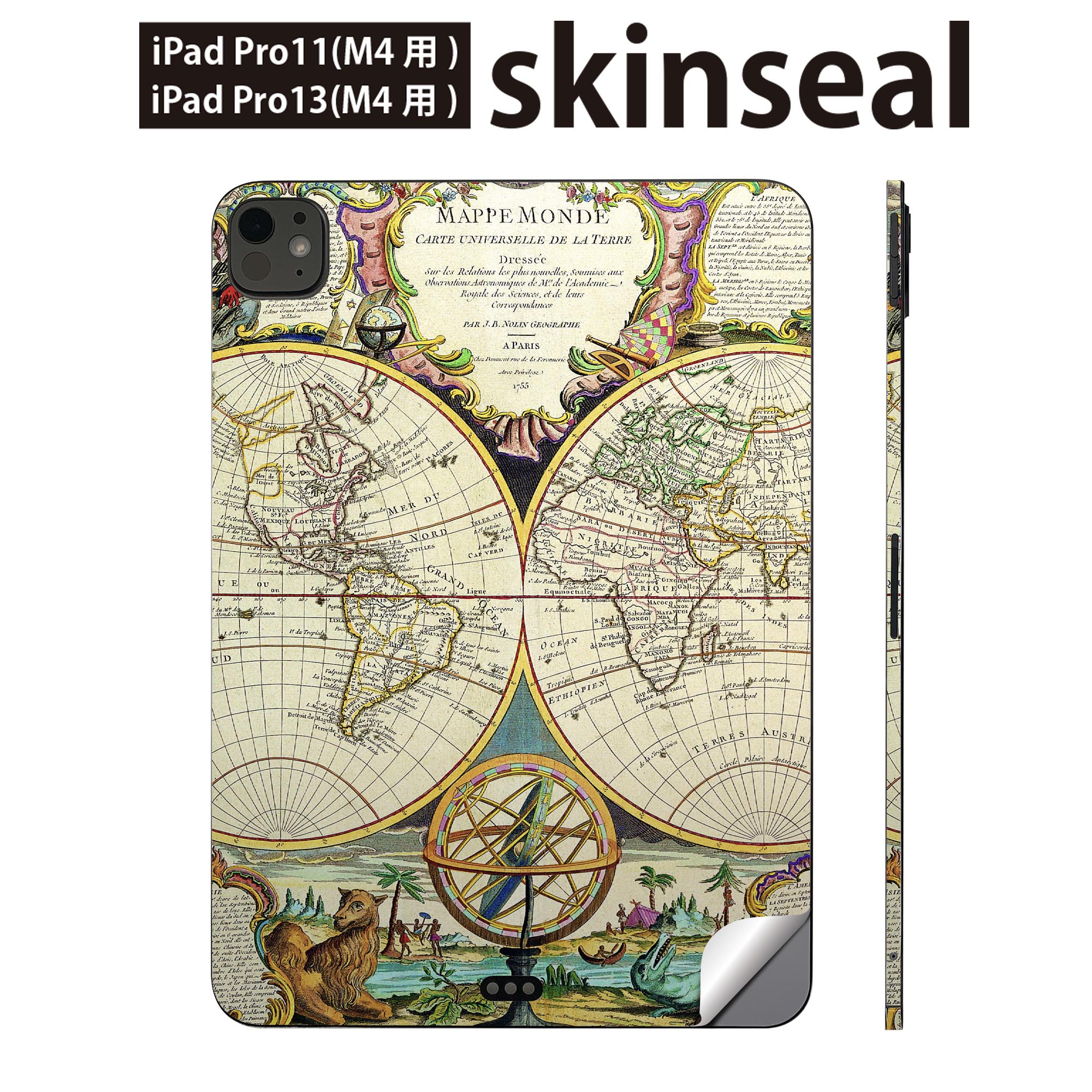 商品特徴・貼るだけでかんたん着せ替え、iPadpro11・13専用デザインスキンシール・高精細プリントで写真と遜色のない仕上がり！半光沢シートでしっとりツヤのある表現力・ちょっとしたすり傷からMacBook本体を保護・接着部はエアフリー素材...