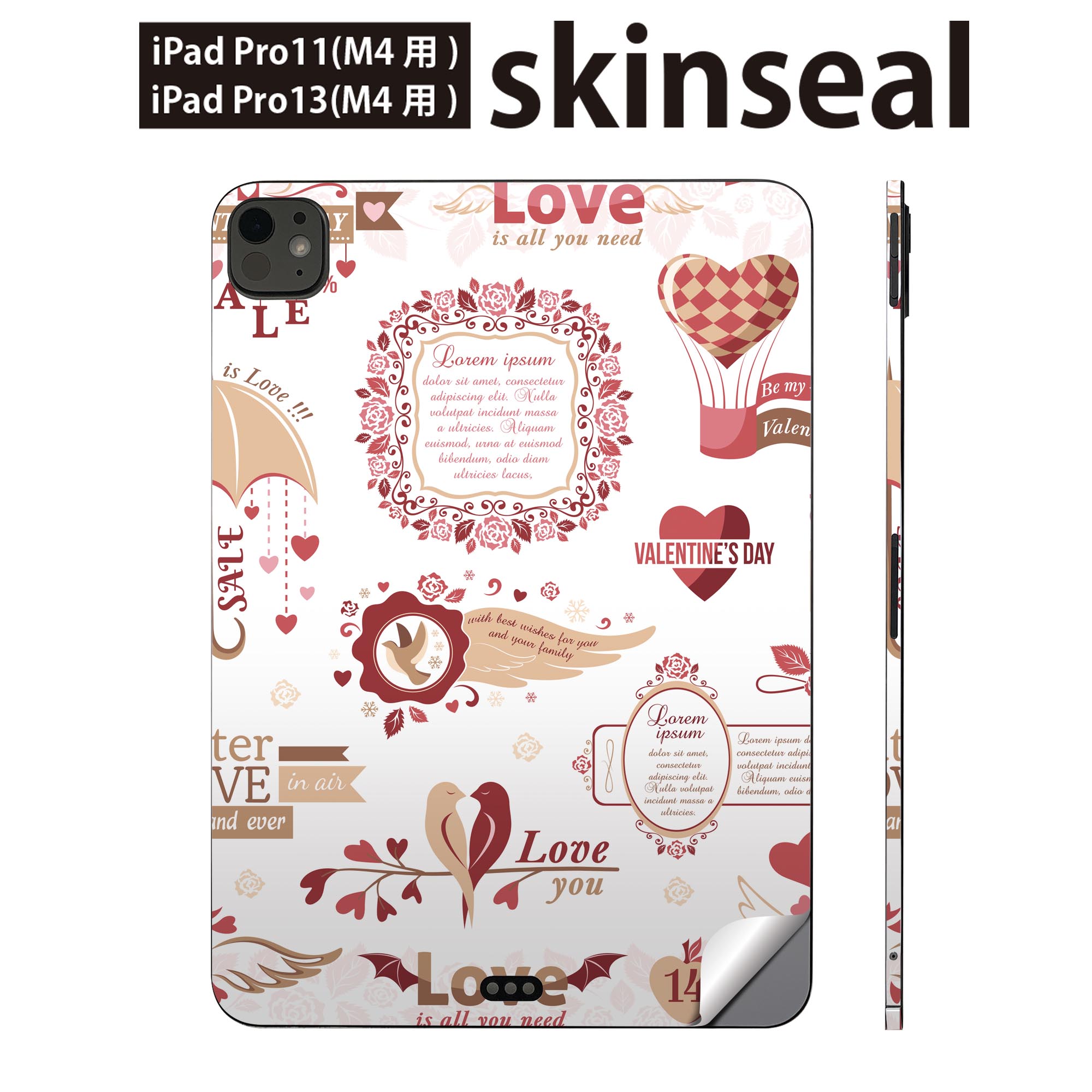 商品特徴・貼るだけでかんたん着せ替え、iPadpro11・13専用デザインスキンシール・高精細プリントで写真と遜色のない仕上がり！半光沢シートでしっとりツヤのある表現力・ちょっとしたすり傷からMacBook本体を保護・接着部はエアフリー素材...