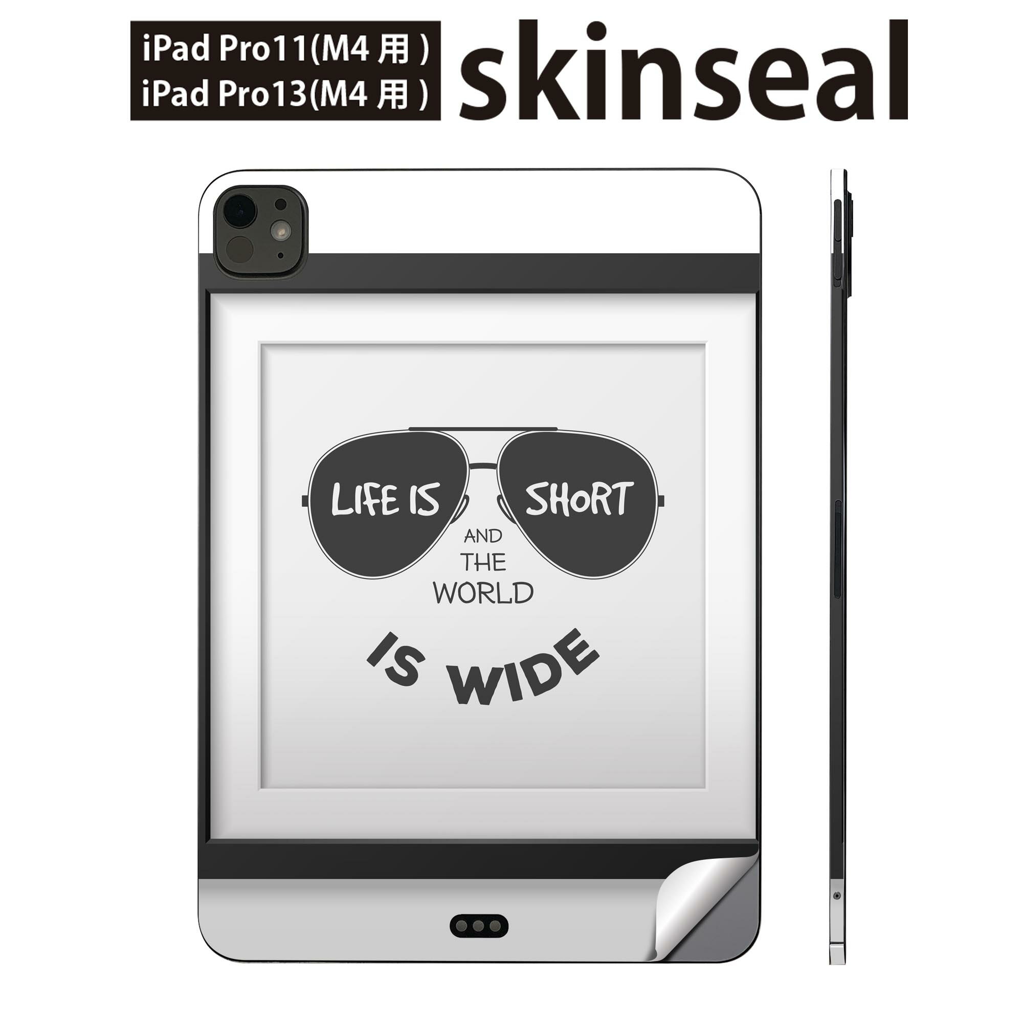 商品特徴・貼るだけでかんたん着せ替え、iPadpro11・13専用デザインスキンシール・高精細プリントで写真と遜色のない仕上がり！半光沢シートでしっとりツヤのある表現力・ちょっとしたすり傷からMacBook本体を保護・接着部はエアフリー素材...