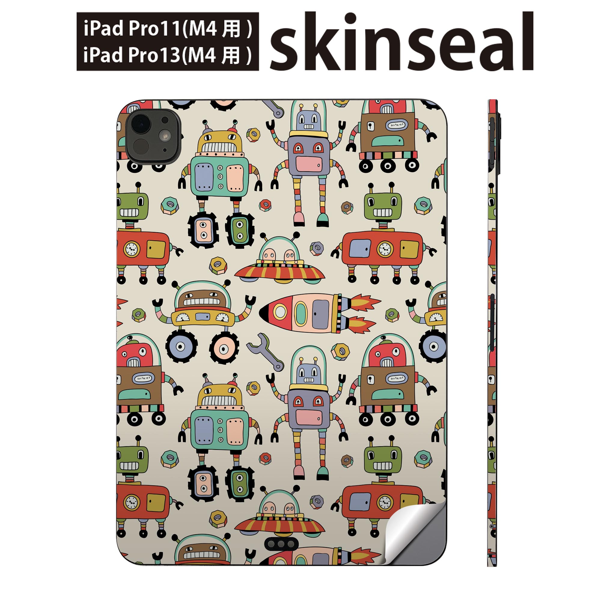 商品特徴・貼るだけでかんたん着せ替え、iPadpro11・13専用デザインスキンシール・高精細プリントで写真と遜色のない仕上がり！半光沢シートでしっとりツヤのある表現力・ちょっとしたすり傷からMacBook本体を保護・接着部はエアフリー素材...