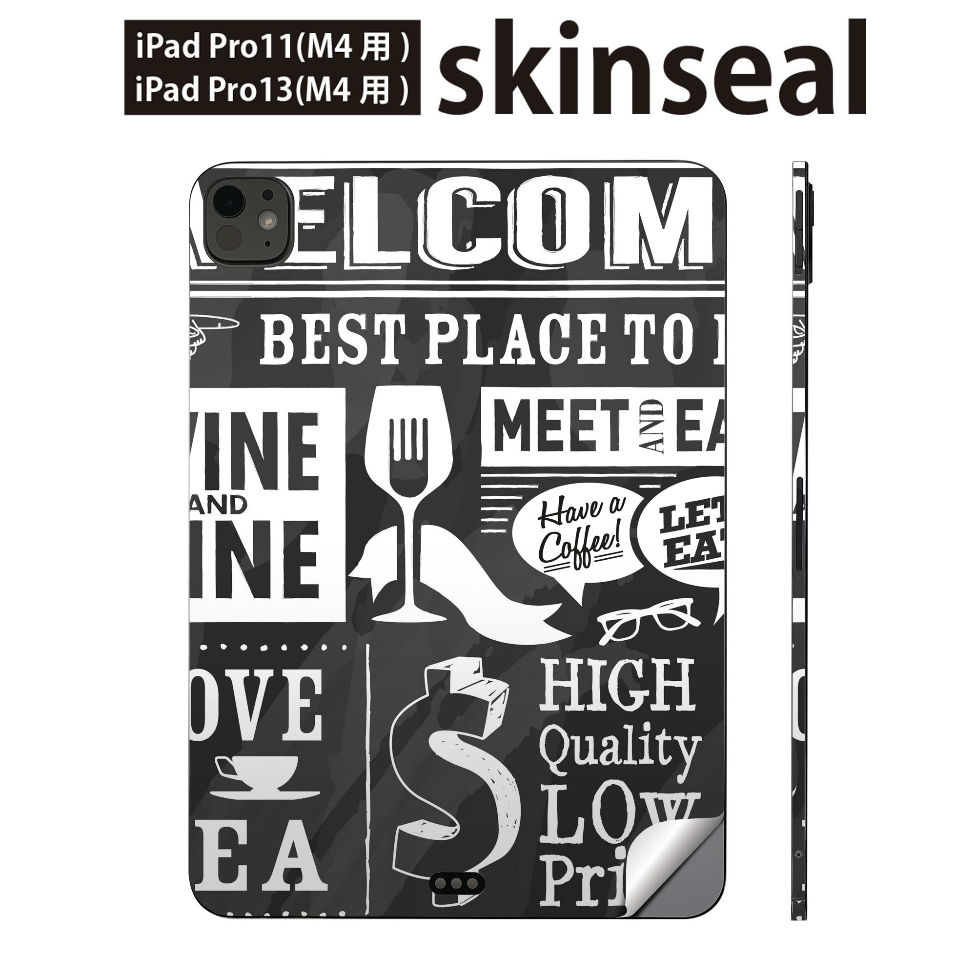 商品特徴・貼るだけでかんたん着せ替え、iPadpro11・13専用デザインスキンシール・高精細プリントで写真と遜色のない仕上がり！半光沢シートでしっとりツヤのある表現力・ちょっとしたすり傷からMacBook本体を保護・接着部はエアフリー素材...