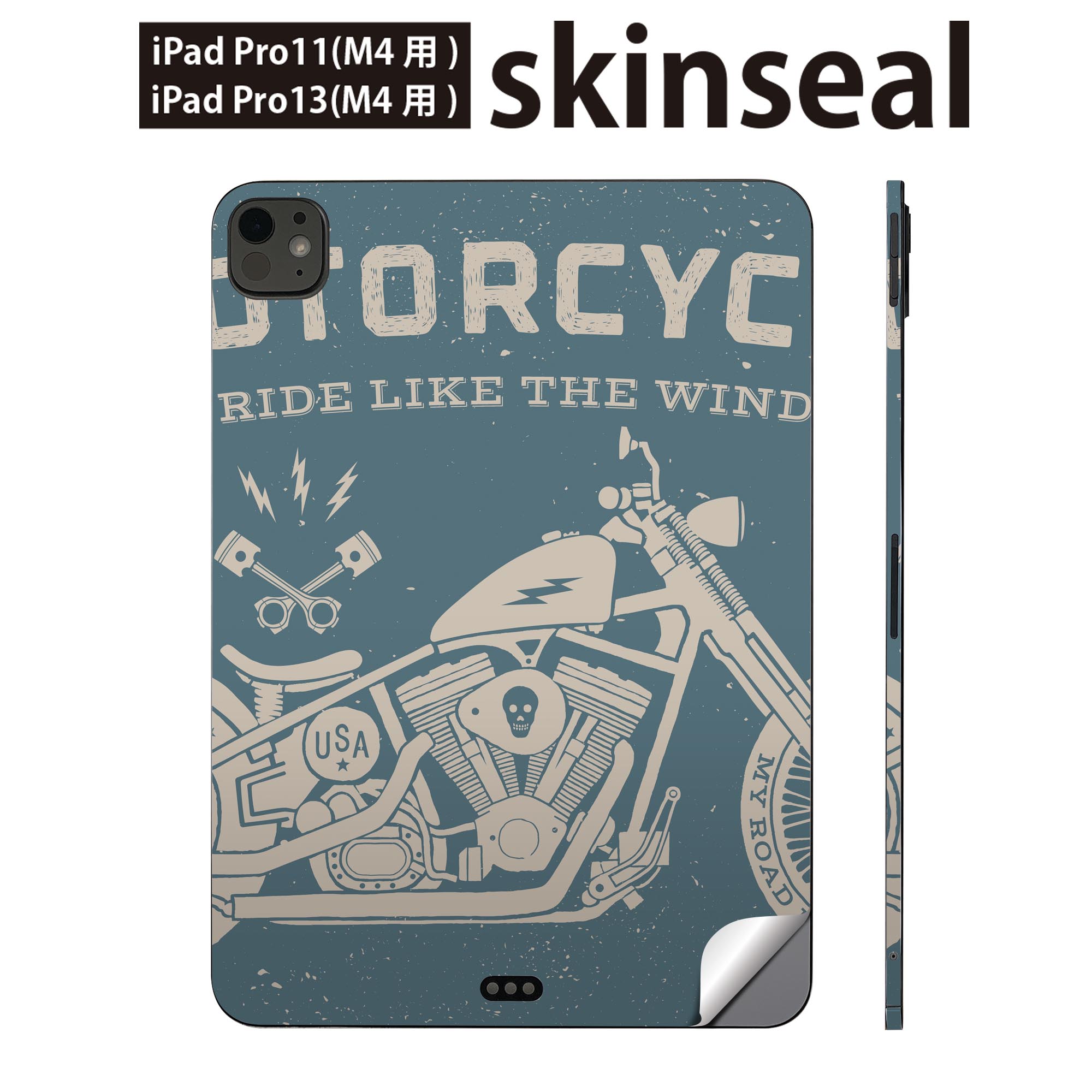 商品特徴・貼るだけでかんたん着せ替え、iPadpro11・13専用デザインスキンシール・高精細プリントで写真と遜色のない仕上がり！半光沢シートでしっとりツヤのある表現力・ちょっとしたすり傷からMacBook本体を保護・接着部はエアフリー素材...