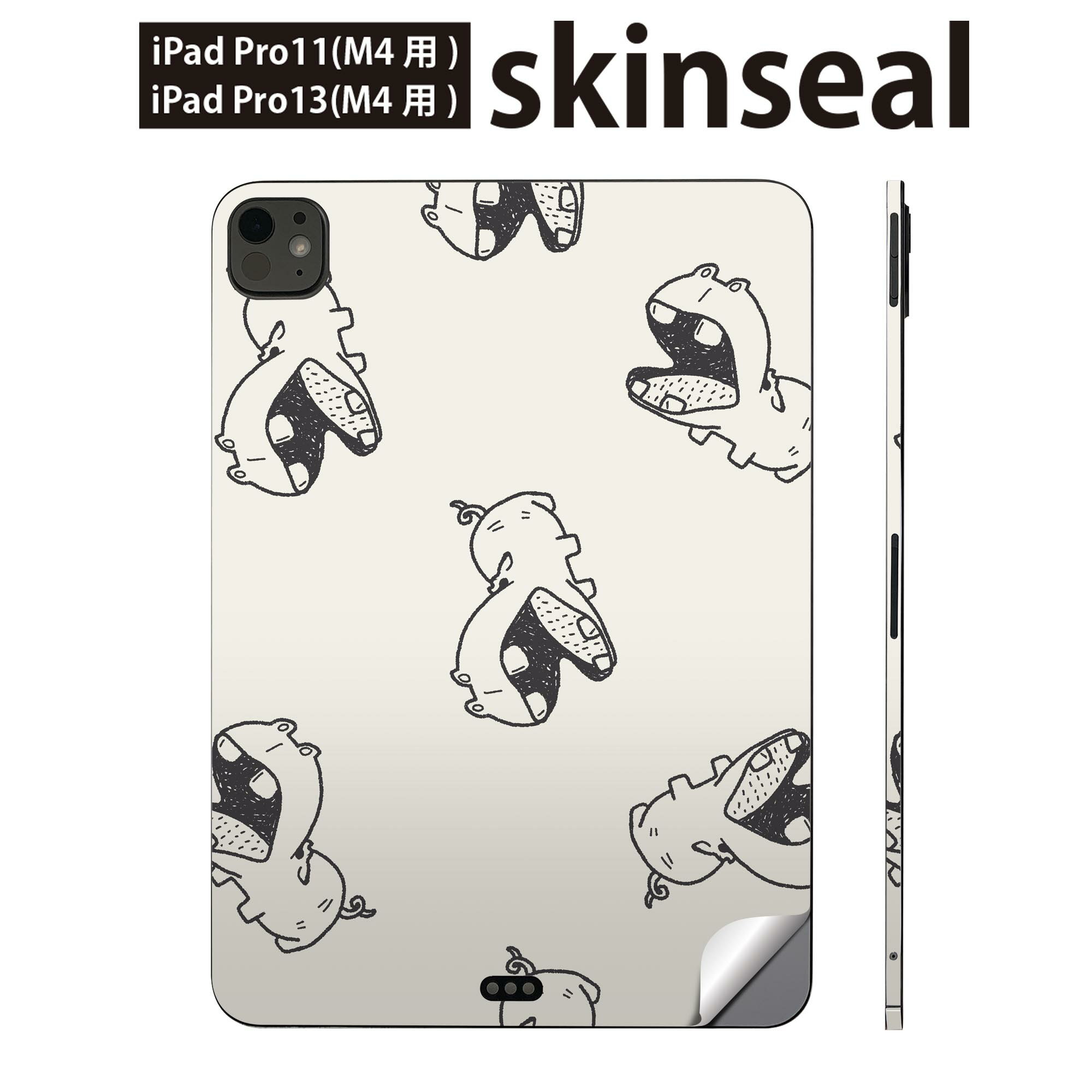 商品特徴・貼るだけでかんたん着せ替え、iPadpro11・13専用デザインスキンシール・高精細プリントで写真と遜色のない仕上がり！半光沢シートでしっとりツヤのある表現力・ちょっとしたすり傷からMacBook本体を保護・接着部はエアフリー素材...