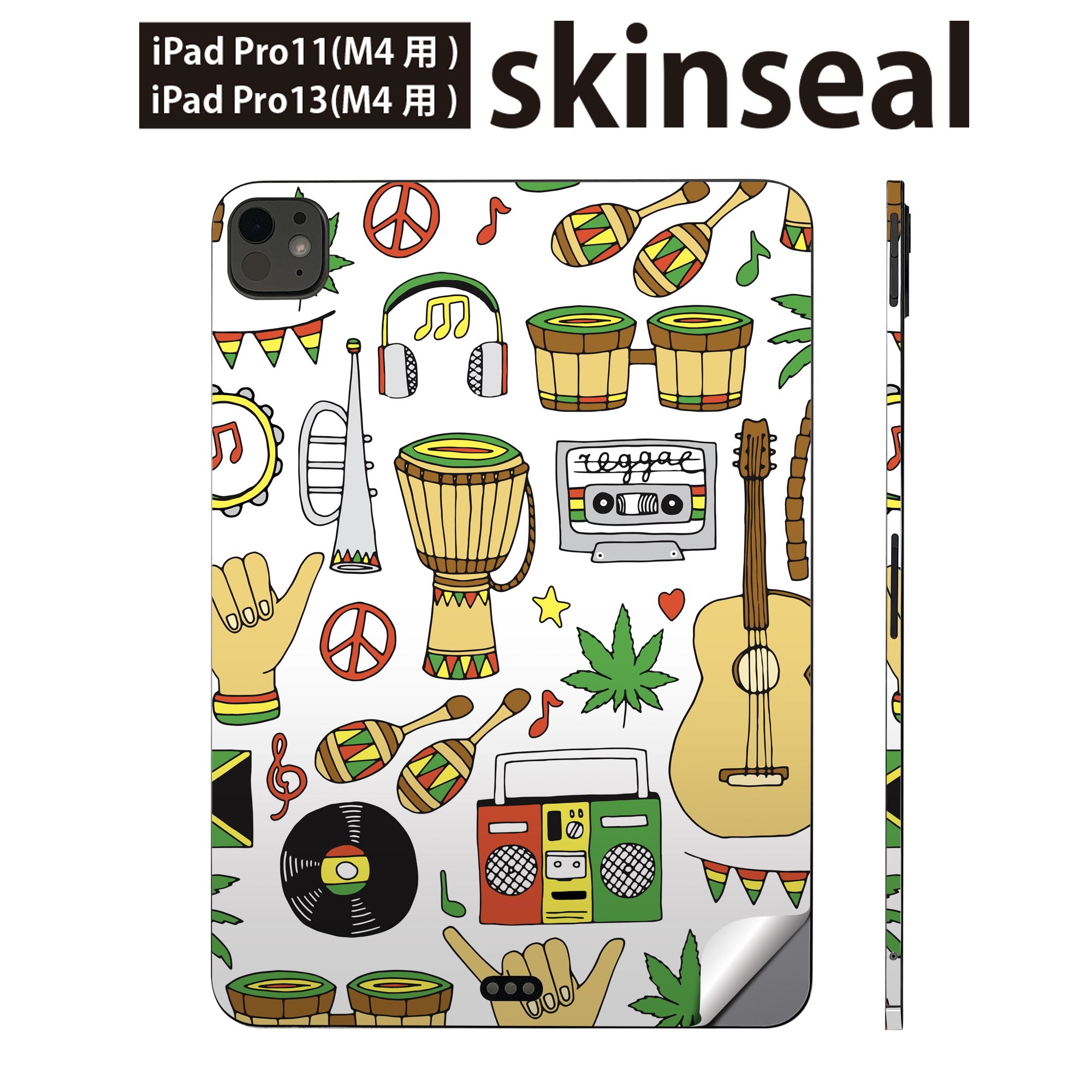 商品特徴・貼るだけでかんたん着せ替え、iPadpro11・13専用デザインスキンシール・高精細プリントで写真と遜色のない仕上がり！半光沢シートでしっとりツヤのある表現力・ちょっとしたすり傷からMacBook本体を保護・接着部はエアフリー素材...