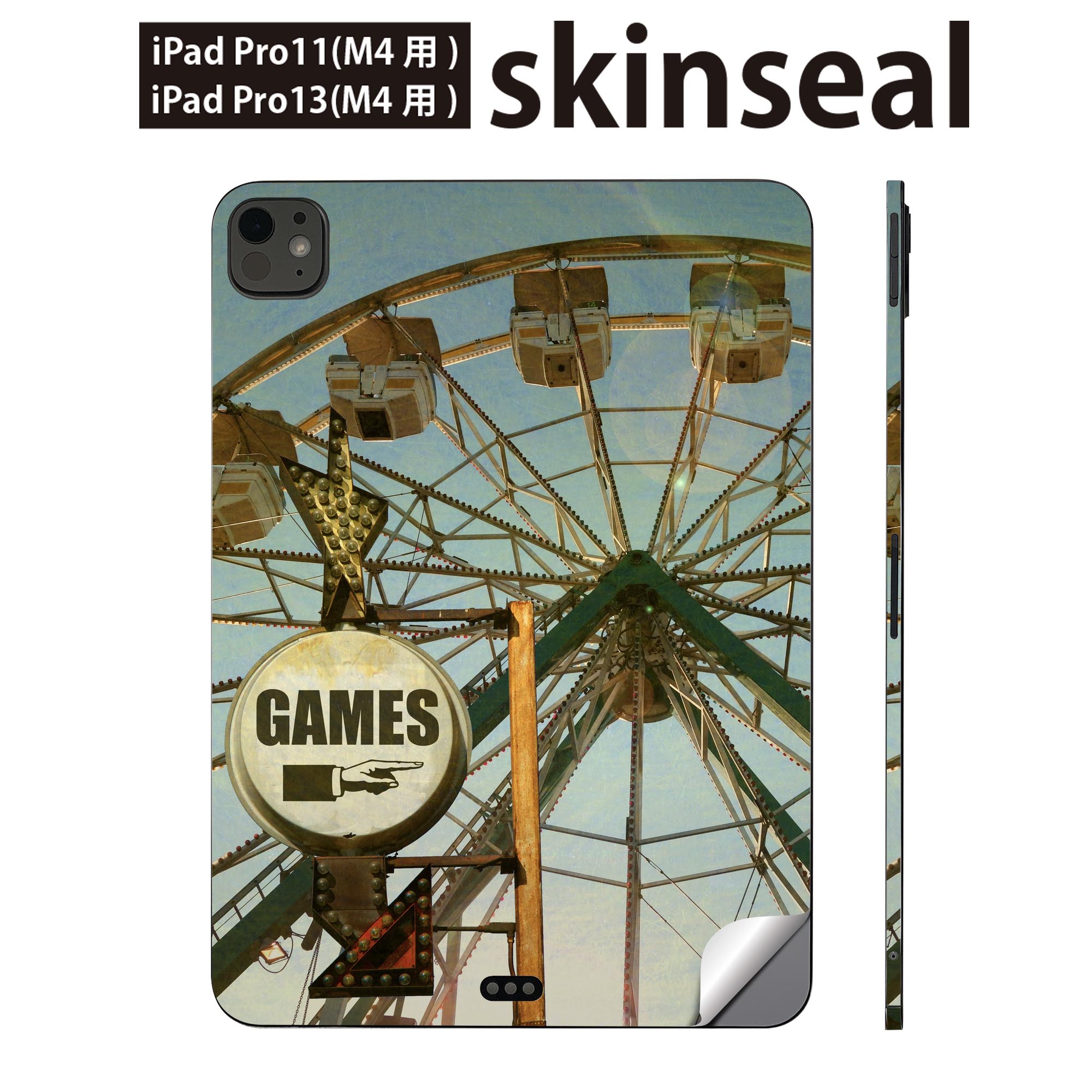 商品特徴・貼るだけでかんたん着せ替え、iPadpro11・13専用デザインスキンシール・高精細プリントで写真と遜色のない仕上がり！半光沢シートでしっとりツヤのある表現力・ちょっとしたすり傷からMacBook本体を保護・接着部はエアフリー素材...