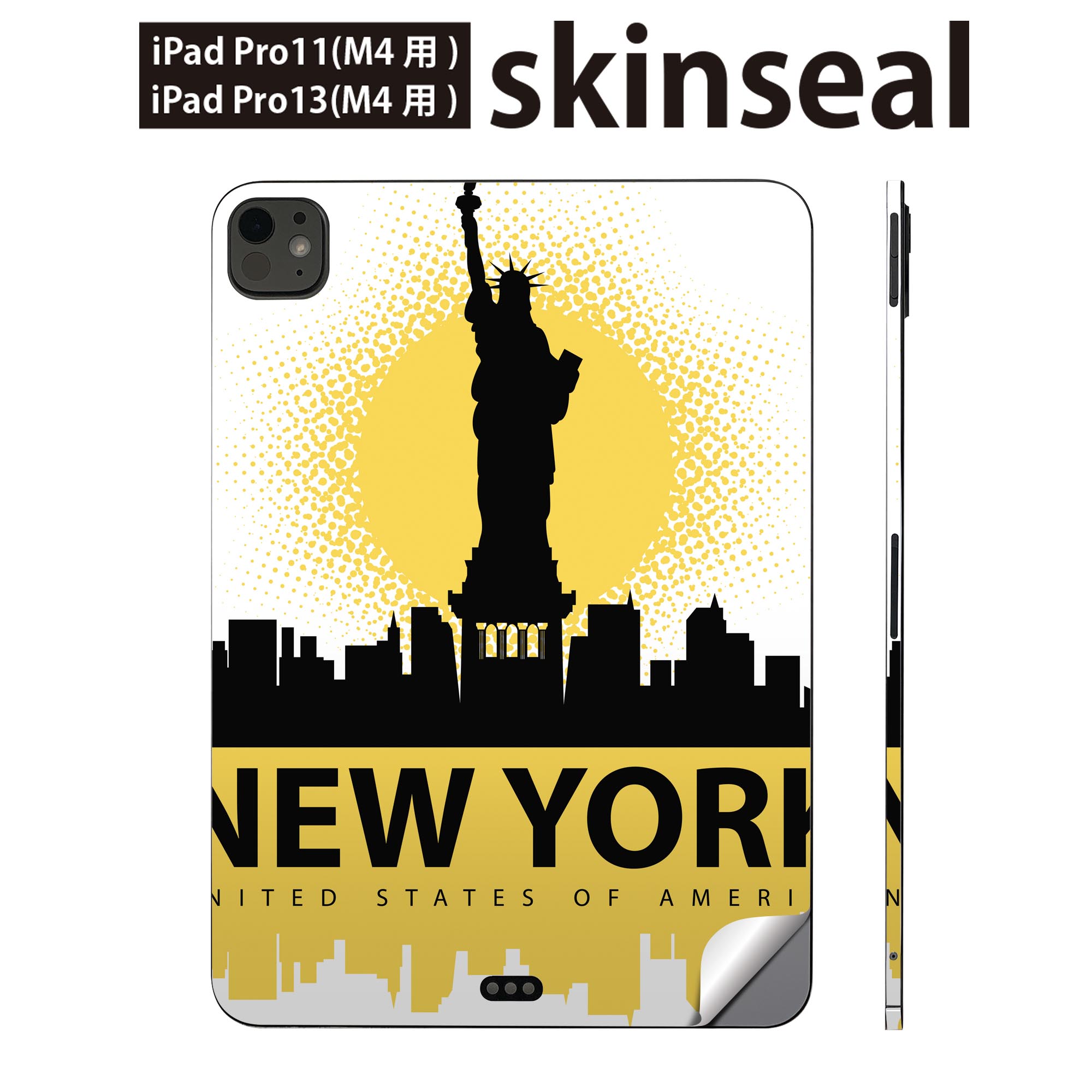 商品特徴・貼るだけでかんたん着せ替え、iPadpro11・13専用デザインスキンシール・高精細プリントで写真と遜色のない仕上がり！半光沢シートでしっとりツヤのある表現力・ちょっとしたすり傷からMacBook本体を保護・接着部はエアフリー素材...