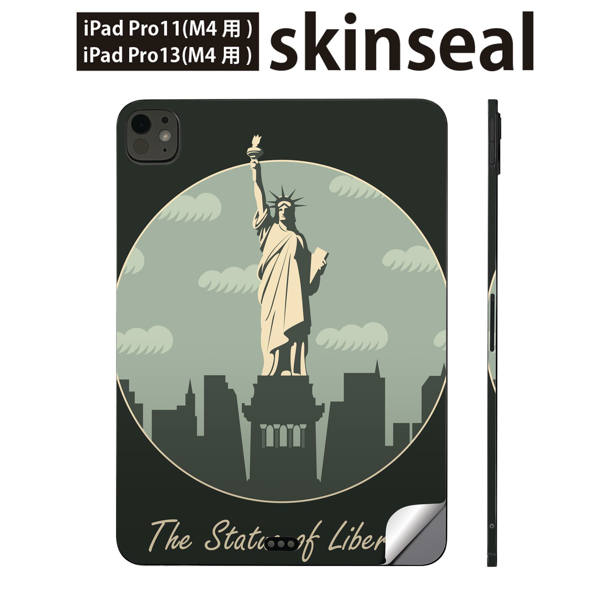 商品特徴・貼るだけでかんたん着せ替え、iPadpro11・13専用デザインスキンシール・高精細プリントで写真と遜色のない仕上がり！半光沢シートでしっとりツヤのある表現力・ちょっとしたすり傷からMacBook本体を保護・接着部はエアフリー素材...