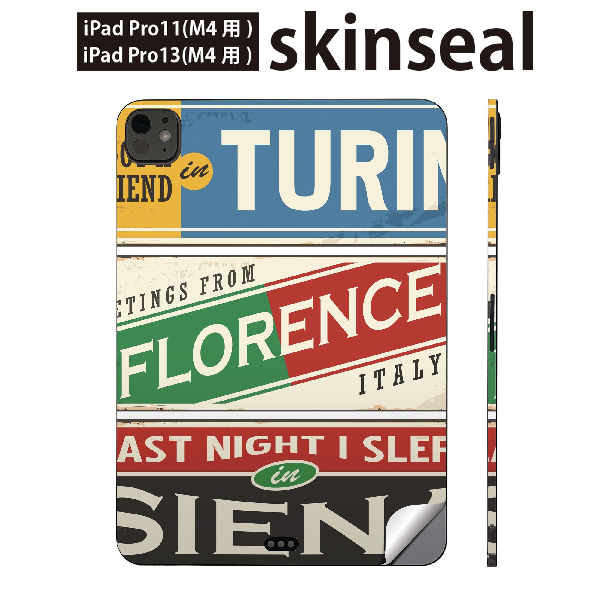 商品特徴・貼るだけでかんたん着せ替え、iPadpro11・13専用デザインスキンシール・高精細プリントで写真と遜色のない仕上がり！半光沢シートでしっとりツヤのある表現力・ちょっとしたすり傷からMacBook本体を保護・接着部はエアフリー素材...