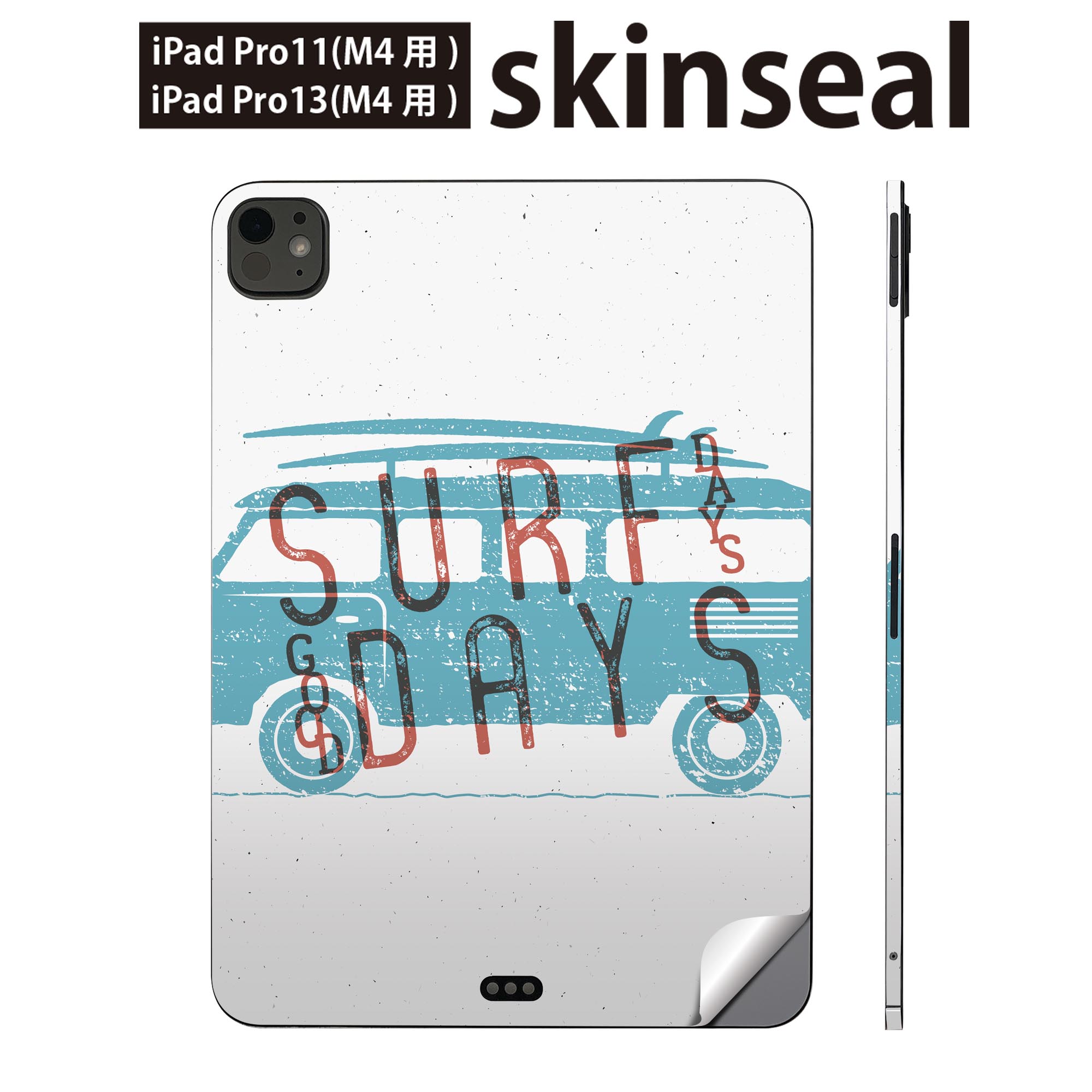 商品特徴・貼るだけでかんたん着せ替え、iPadpro11・13専用デザインスキンシール・高精細プリントで写真と遜色のない仕上がり！半光沢シートでしっとりツヤのある表現力・ちょっとしたすり傷からMacBook本体を保護・接着部はエアフリー素材...