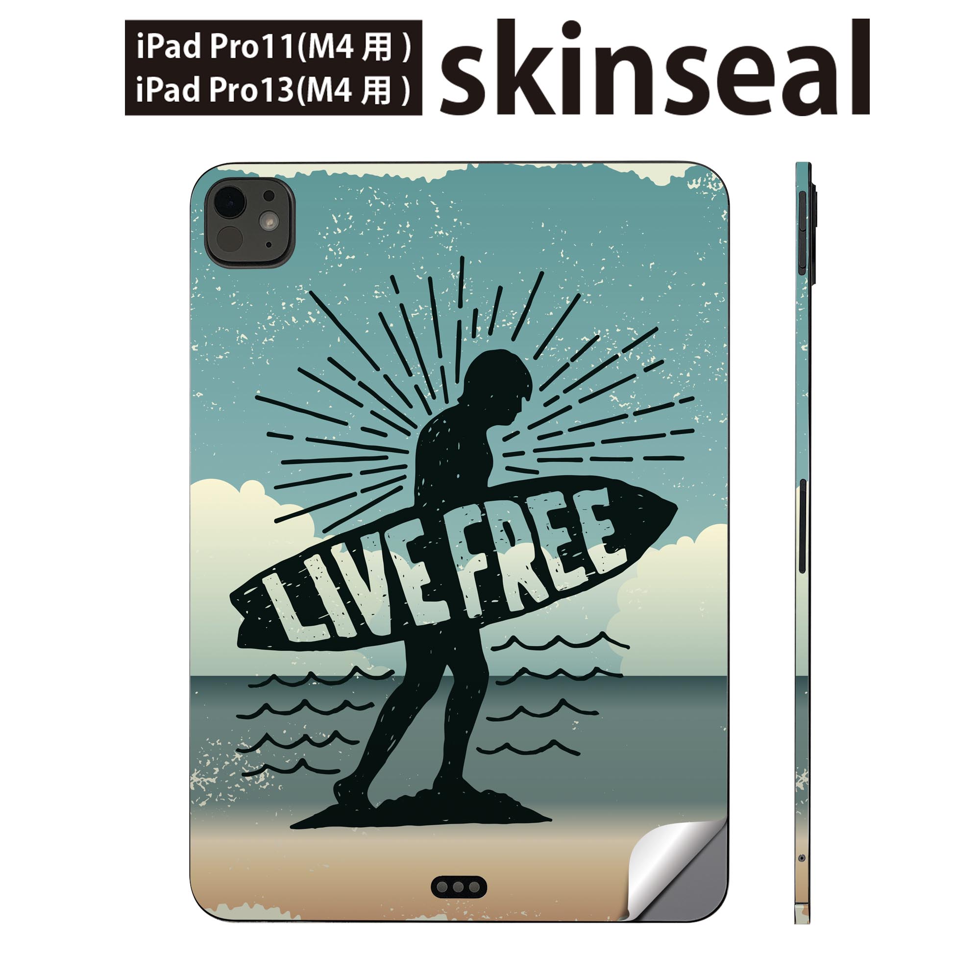 商品特徴・貼るだけでかんたん着せ替え、iPadpro11・13専用デザインスキンシール・高精細プリントで写真と遜色のない仕上がり！半光沢シートでしっとりツヤのある表現力・ちょっとしたすり傷からMacBook本体を保護・接着部はエアフリー素材...