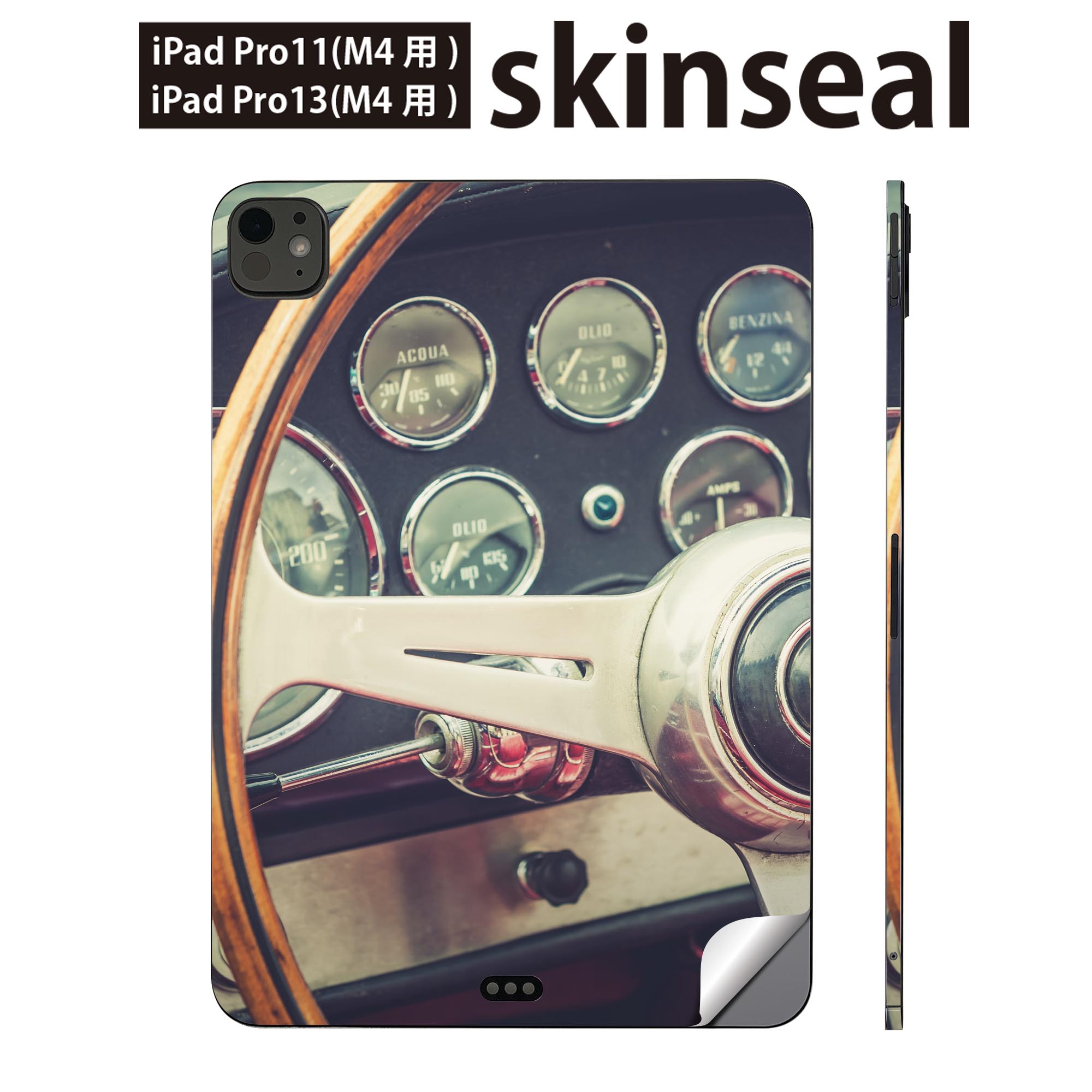 商品特徴・貼るだけでかんたん着せ替え、iPadpro11・13専用デザインスキンシール・高精細プリントで写真と遜色のない仕上がり！半光沢シートでしっとりツヤのある表現力・ちょっとしたすり傷からMacBook本体を保護・接着部はエアフリー素材...