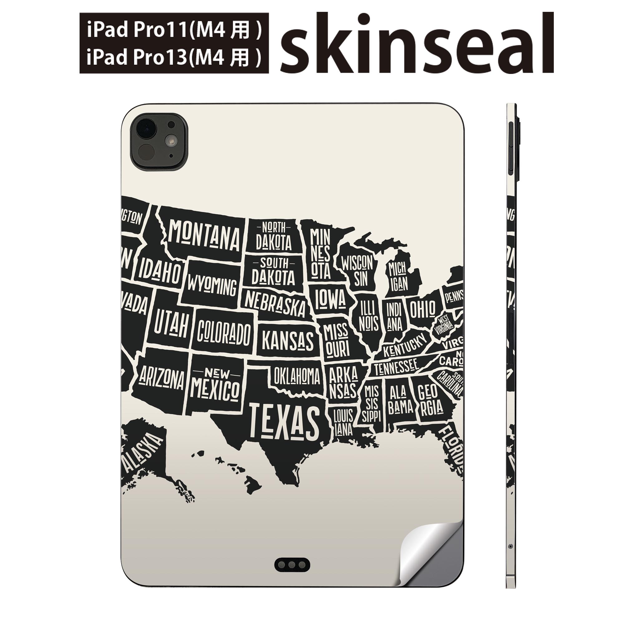 商品特徴・貼るだけでかんたん着せ替え、iPadpro11・13専用デザインスキンシール・高精細プリントで写真と遜色のない仕上がり！半光沢シートでしっとりツヤのある表現力・ちょっとしたすり傷からMacBook本体を保護・接着部はエアフリー素材...