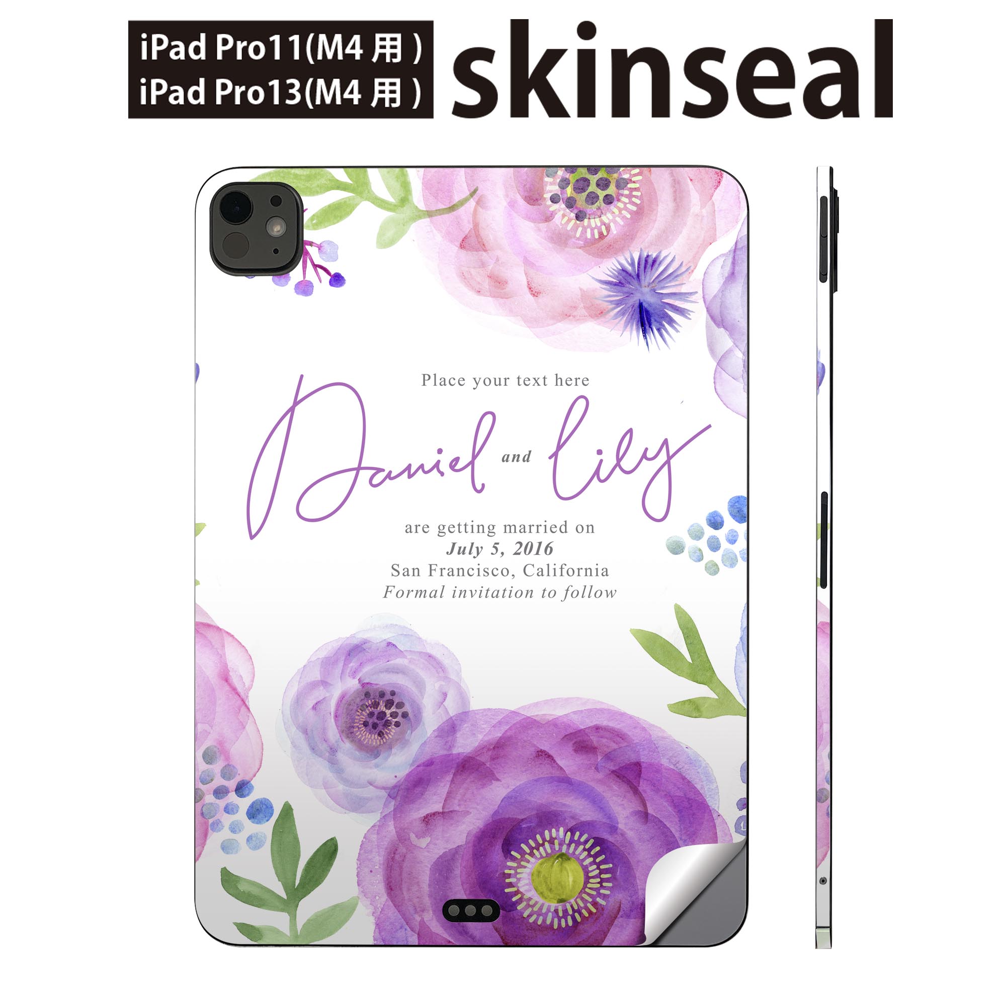 商品特徴・貼るだけでかんたん着せ替え、iPadpro11・13専用デザインスキンシール・高精細プリントで写真と遜色のない仕上がり！半光沢シートでしっとりツヤのある表現力・ちょっとしたすり傷からMacBook本体を保護・接着部はエアフリー素材...