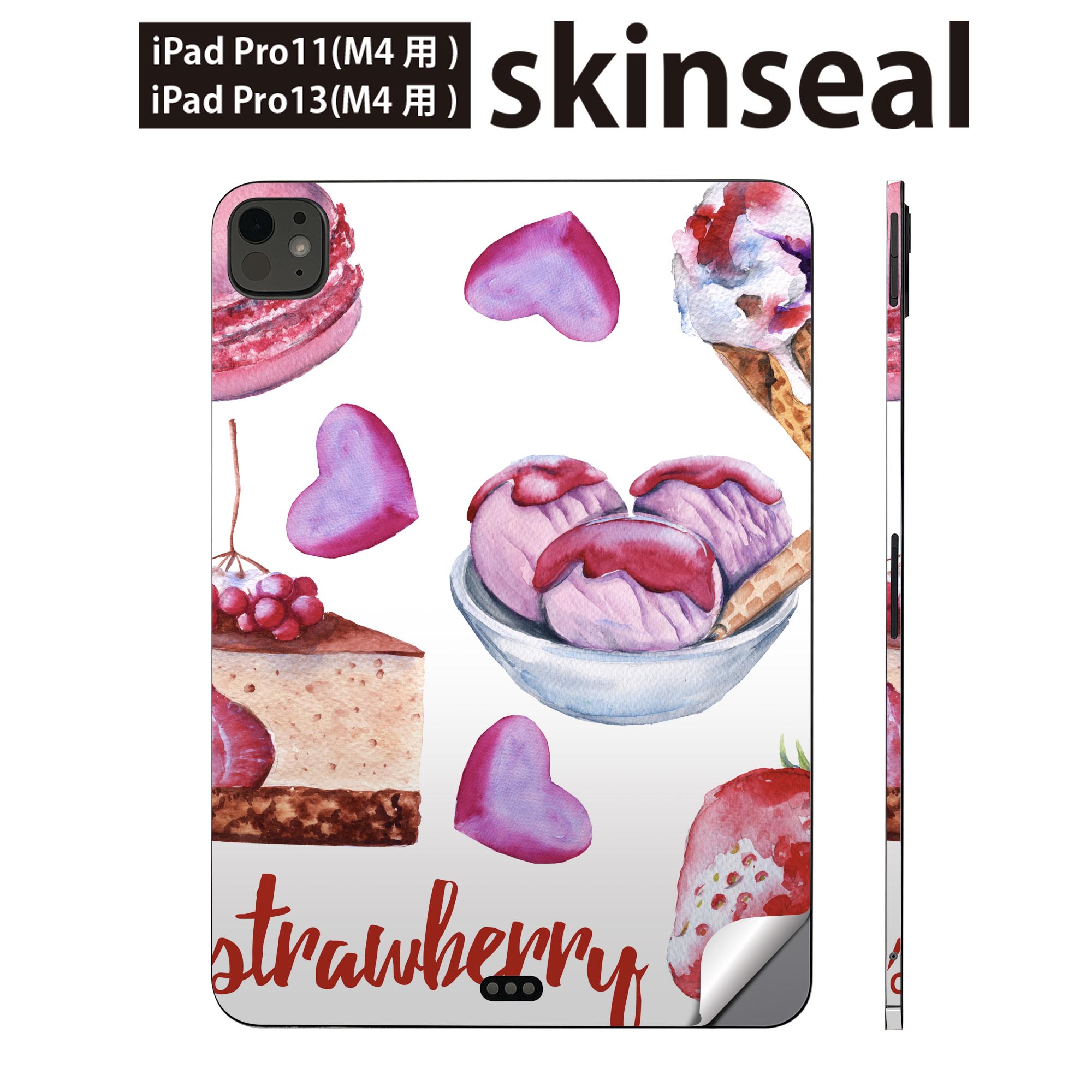 商品特徴・貼るだけでかんたん着せ替え、iPadpro11・13専用デザインスキンシール・高精細プリントで写真と遜色のない仕上がり！半光沢シートでしっとりツヤのある表現力・ちょっとしたすり傷からMacBook本体を保護・接着部はエアフリー素材...