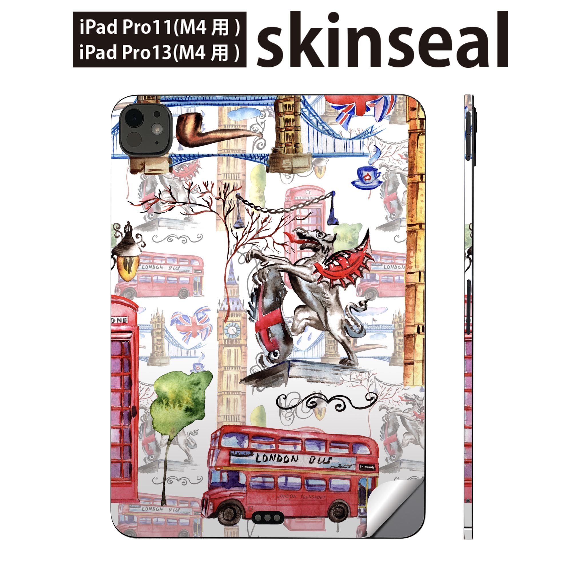 商品特徴・貼るだけでかんたん着せ替え、iPadpro11・13専用デザインスキンシール・高精細プリントで写真と遜色のない仕上がり！半光沢シートでしっとりツヤのある表現力・ちょっとしたすり傷からMacBook本体を保護・接着部はエアフリー素材...