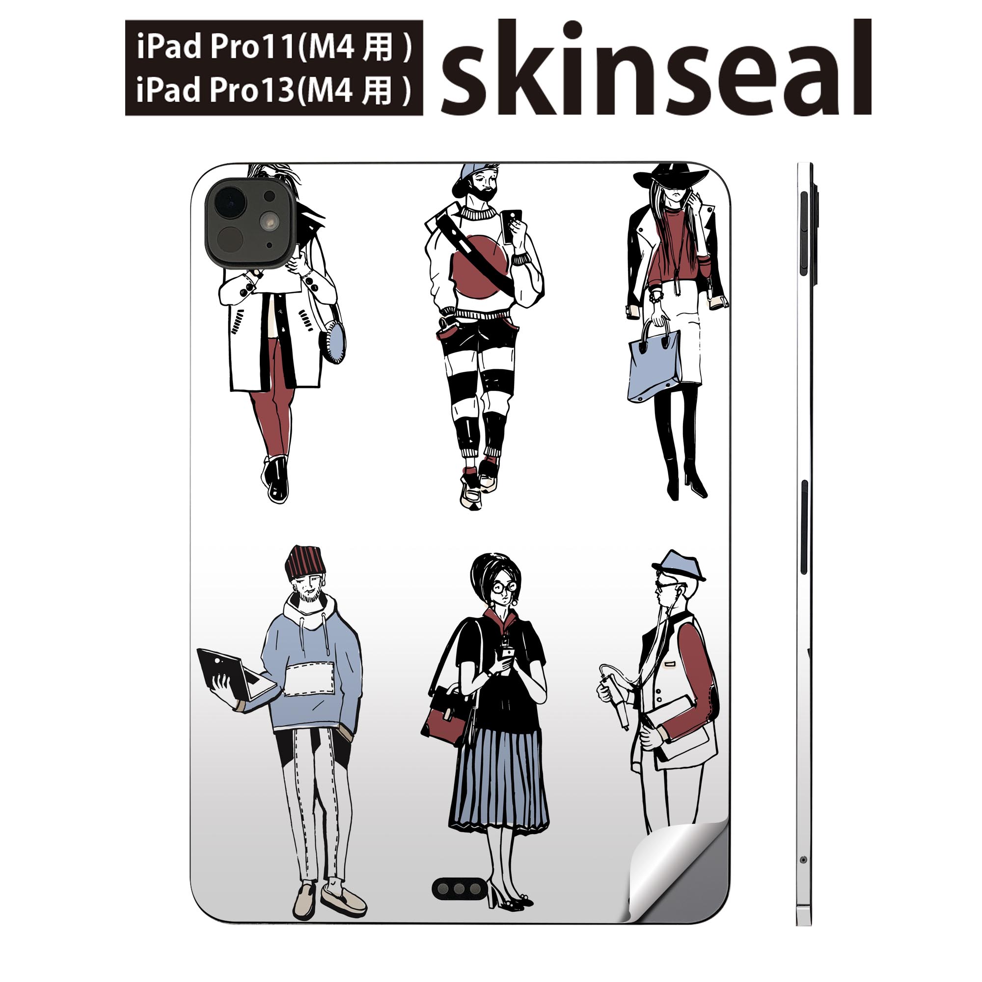 商品特徴・貼るだけでかんたん着せ替え、iPadpro11・13専用デザインスキンシール・高精細プリントで写真と遜色のない仕上がり！半光沢シートでしっとりツヤのある表現力・ちょっとしたすり傷からMacBook本体を保護・接着部はエアフリー素材...