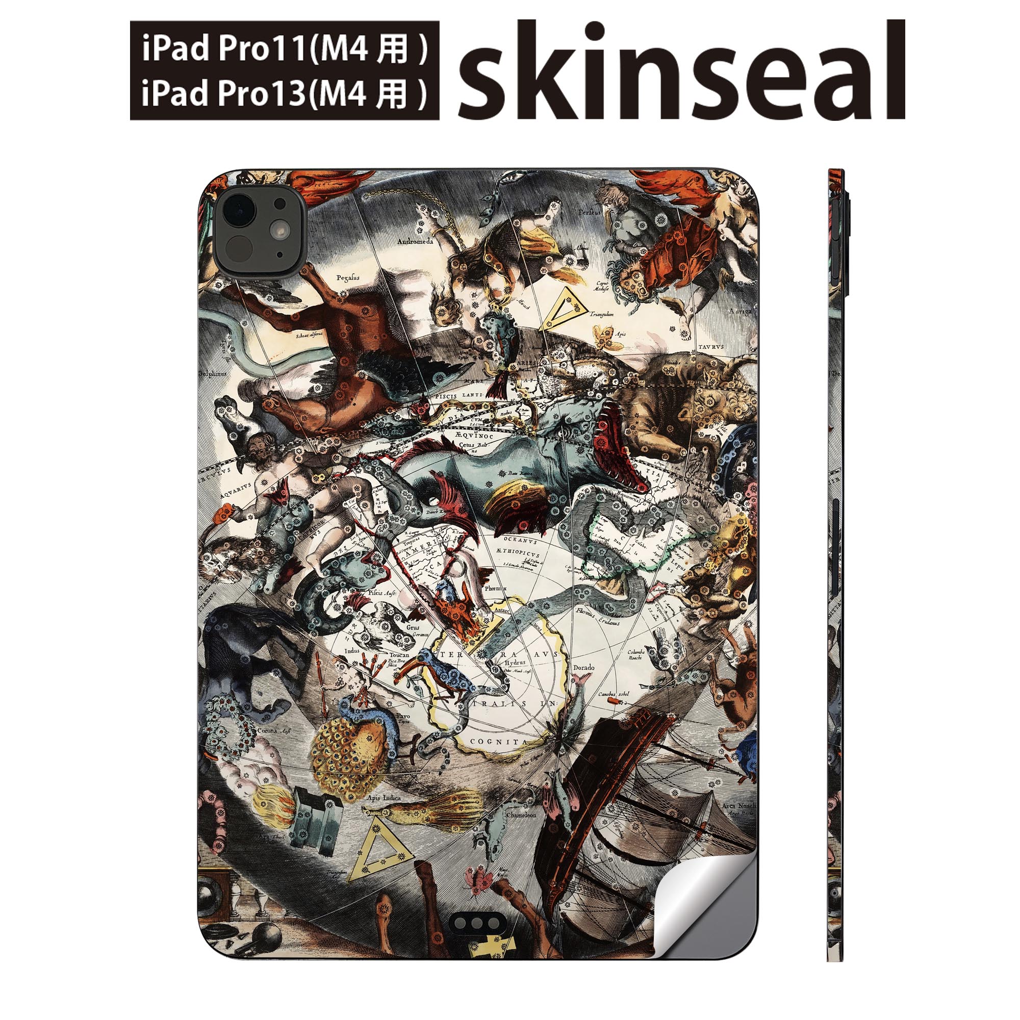 商品特徴・貼るだけでかんたん着せ替え、iPadpro11・13専用デザインスキンシール・高精細プリントで写真と遜色のない仕上がり！半光沢シートでしっとりツヤのある表現力・ちょっとしたすり傷からMacBook本体を保護・接着部はエアフリー素材...