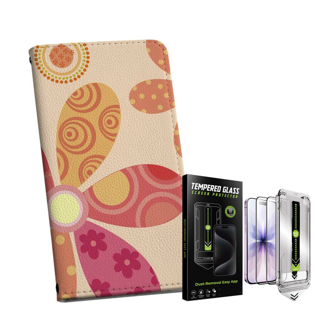 商品特徴・シームレスな全面デザイン（内側は落ち着いたオフホワイト）・外側は高品質の人工革を使用・内側にはスマホを装着するケースが付属・機種専用のカメラホール仕様でケースを装着したままの撮影が可能・ワンセグや動画の視聴に便利な横置きスタンド機...