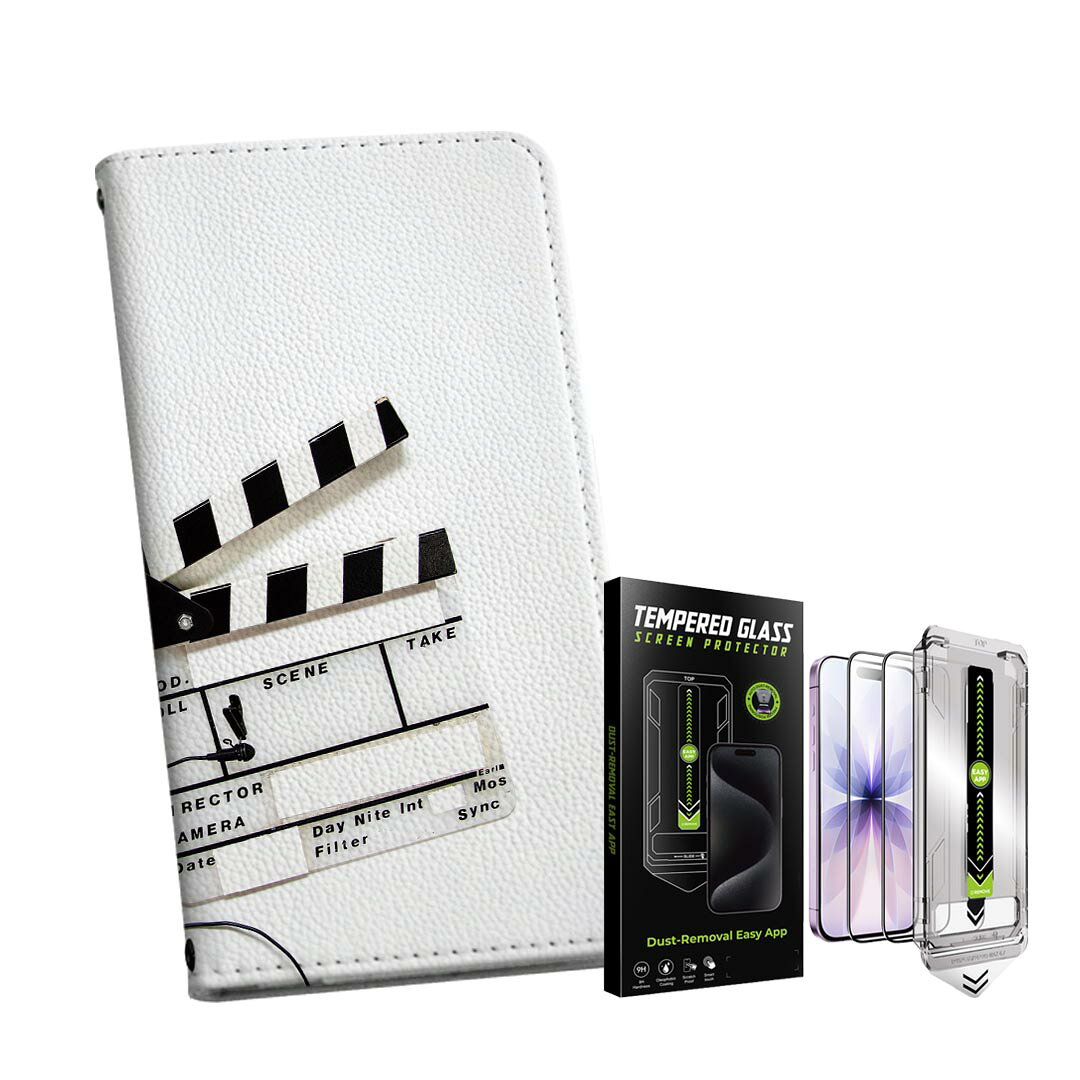 商品特徴・シームレスな全面デザイン（内側は落ち着いたオフホワイト）・外側は高品質の人工革を使用・内側にはスマホを装着するケースが付属・機種専用のカメラホール仕様でケースを装着したままの撮影が可能・ワンセグや動画の視聴に便利な横置きスタンド機...