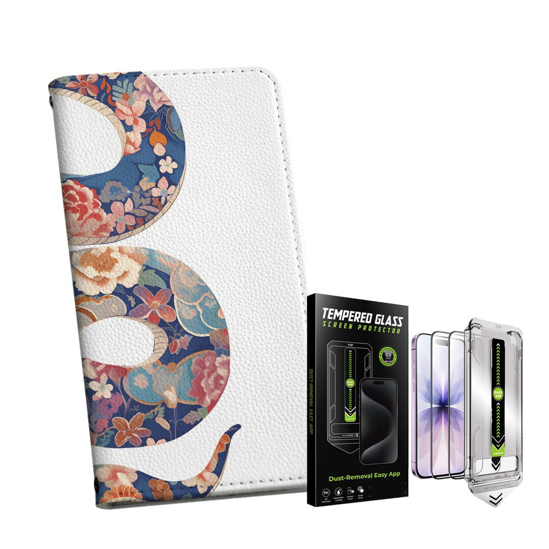 商品特徴・シームレスな全面デザイン（内側は落ち着いたオフホワイト）・外側は高品質の人工革を使用・内側にはスマホを装着するケースが付属・機種専用のカメラホール仕様でケースを装着したままの撮影が可能・ワンセグや動画の視聴に便利な横置きスタンド機...