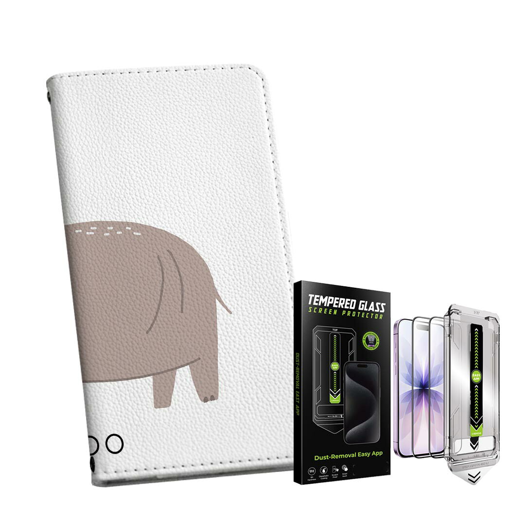 商品特徴・シームレスな全面デザイン（内側は落ち着いたオフホワイト）・外側は高品質の人工革を使用・内側にはスマホを装着するケースが付属・機種専用のカメラホール仕様でケースを装着したままの撮影が可能・ワンセグや動画の視聴に便利な横置きスタンド機...