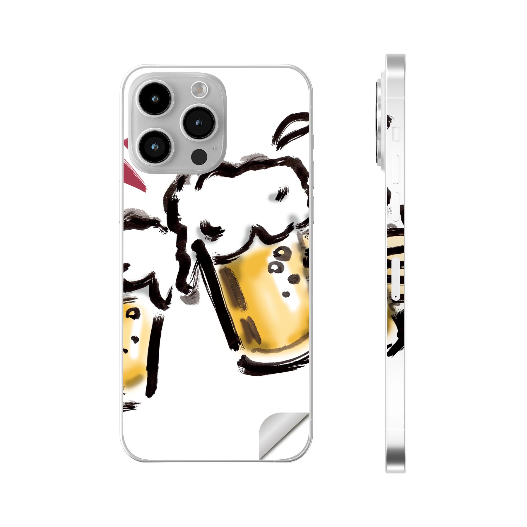 商品特徴・貼るだけでおしゃれに簡単着せ替え、スマホ用デザインスキンシール！・高精細プリントで写真と遜色のない仕上がり！半光沢シートはしっとりツヤのある表現力！・ちょっとしたすり傷からスマホを保護！・「裸で持つ派」の人にはもちろん、シールの上...